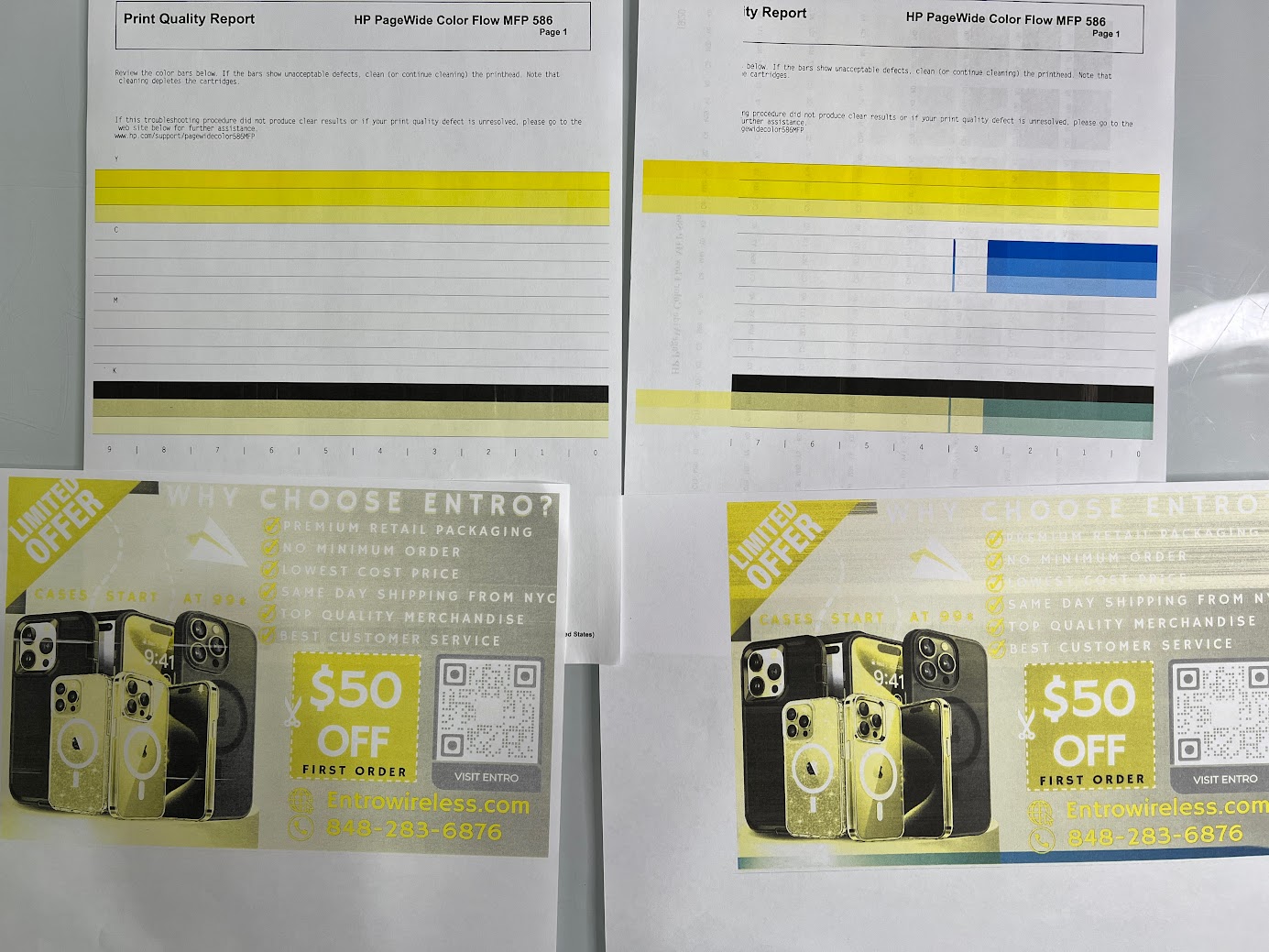 HP PageWide Enterprise Color MFP 586 prints only yellow and ... - HP ...