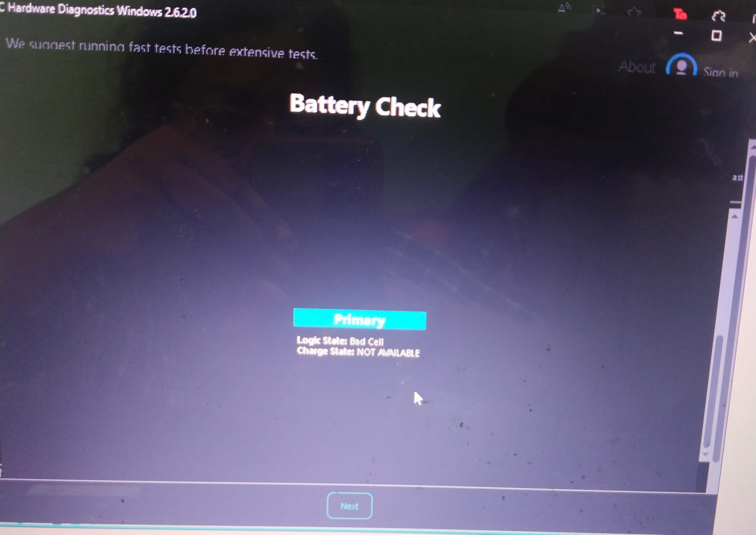 Battery Error - HP Support Community - 9123895