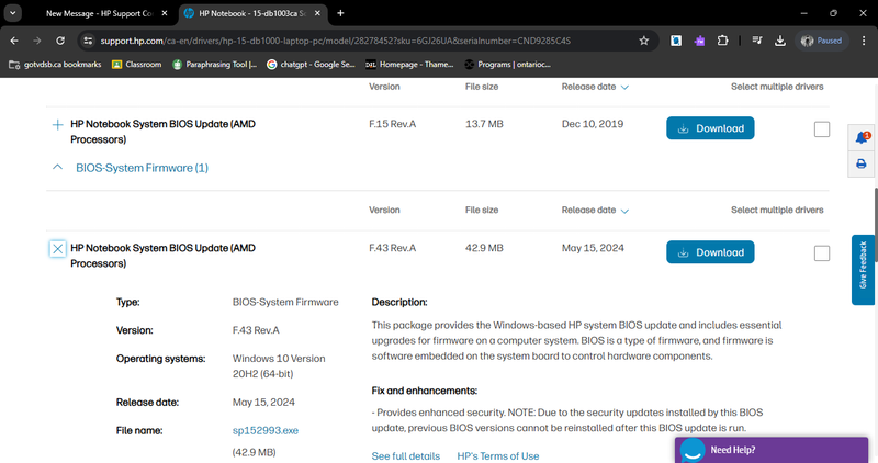 BIOS and BIOS Firmware Updates - HP Support Community - 9124159 BIOS and BIOS Firmware Updates - HP Support Community - 9124159