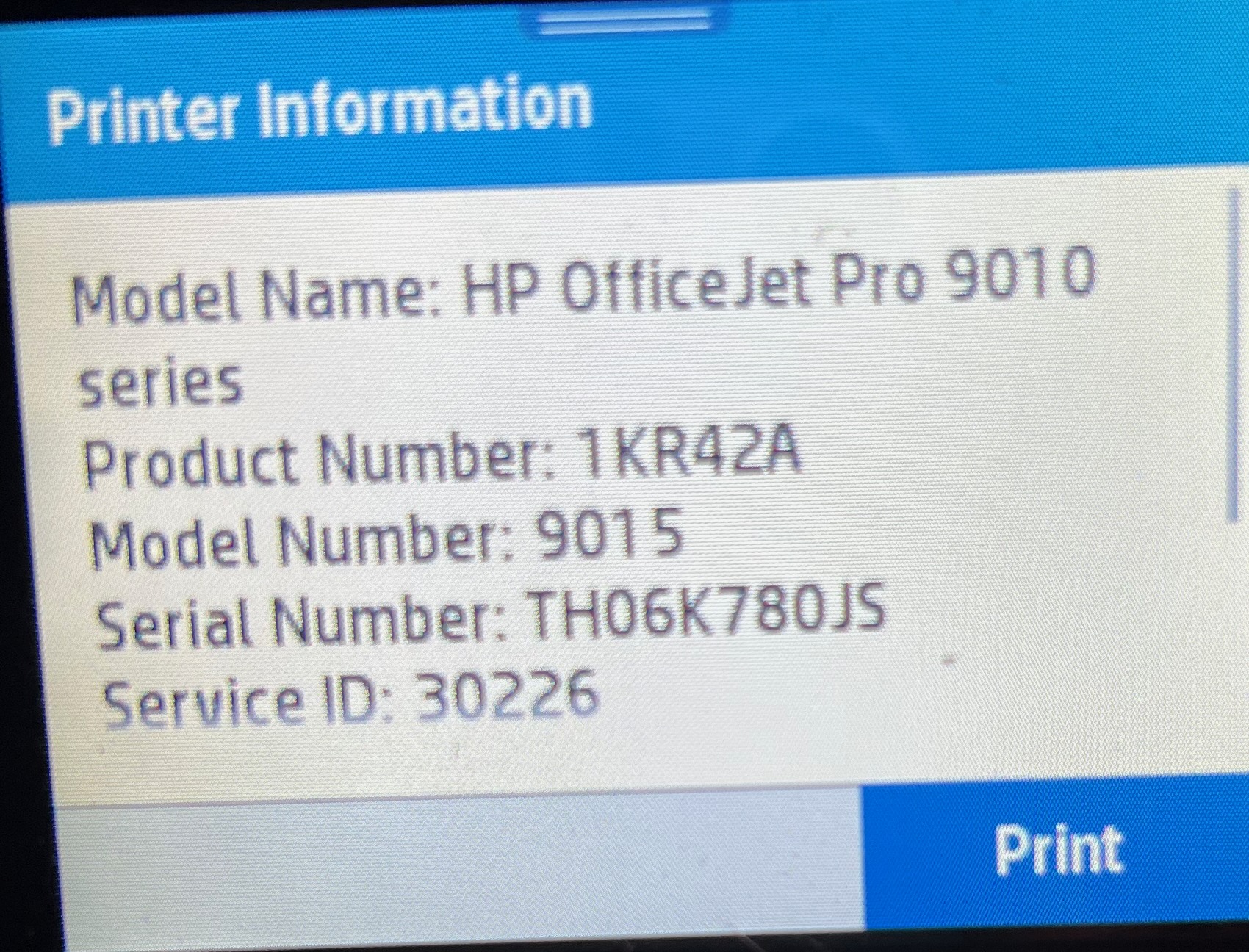 HP 9010 returns printed defective error on CYAN after trying... - HP ...