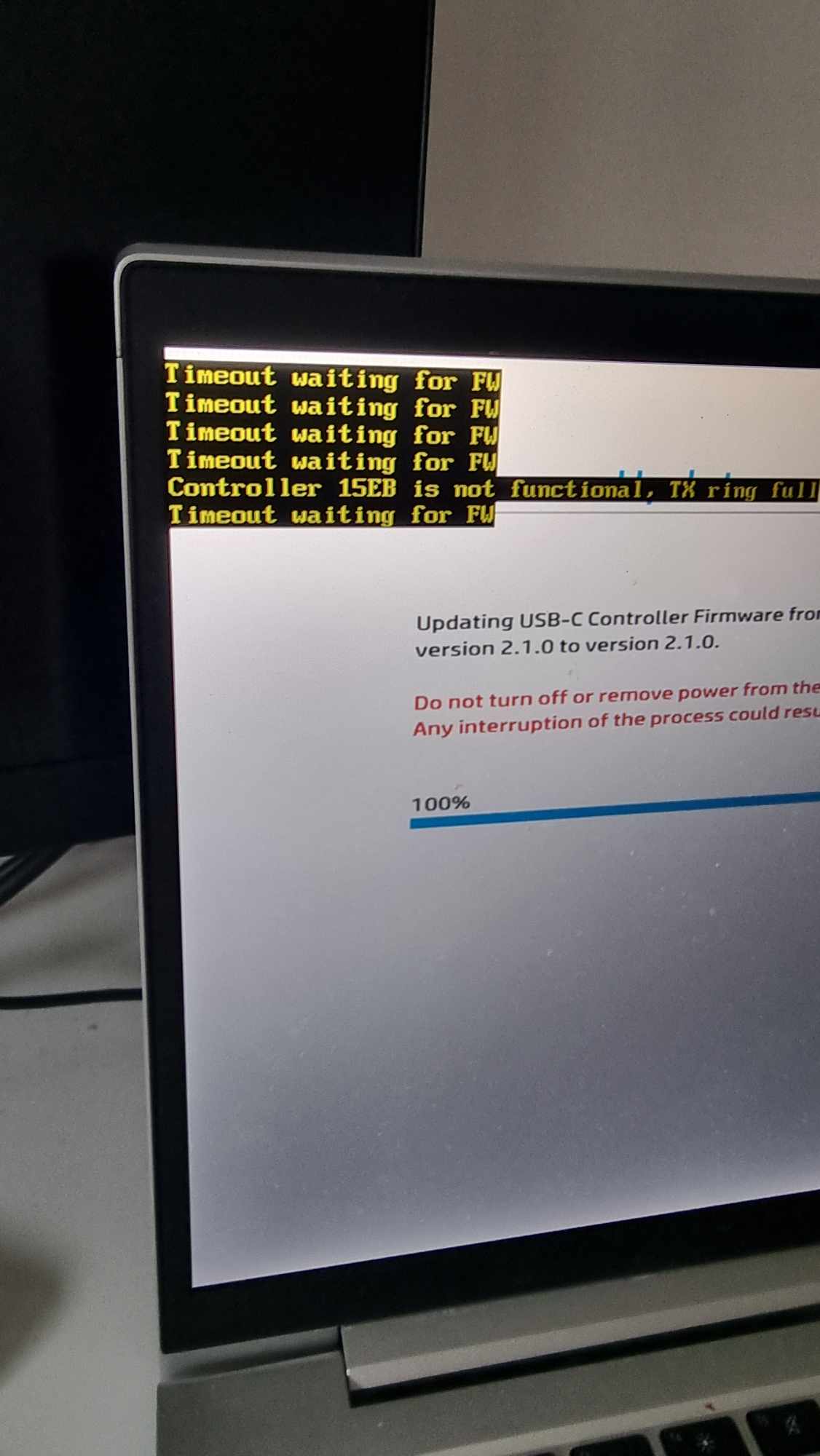 New motherboard. Firmware fail. Controller 15EB is not funct... - HP ...