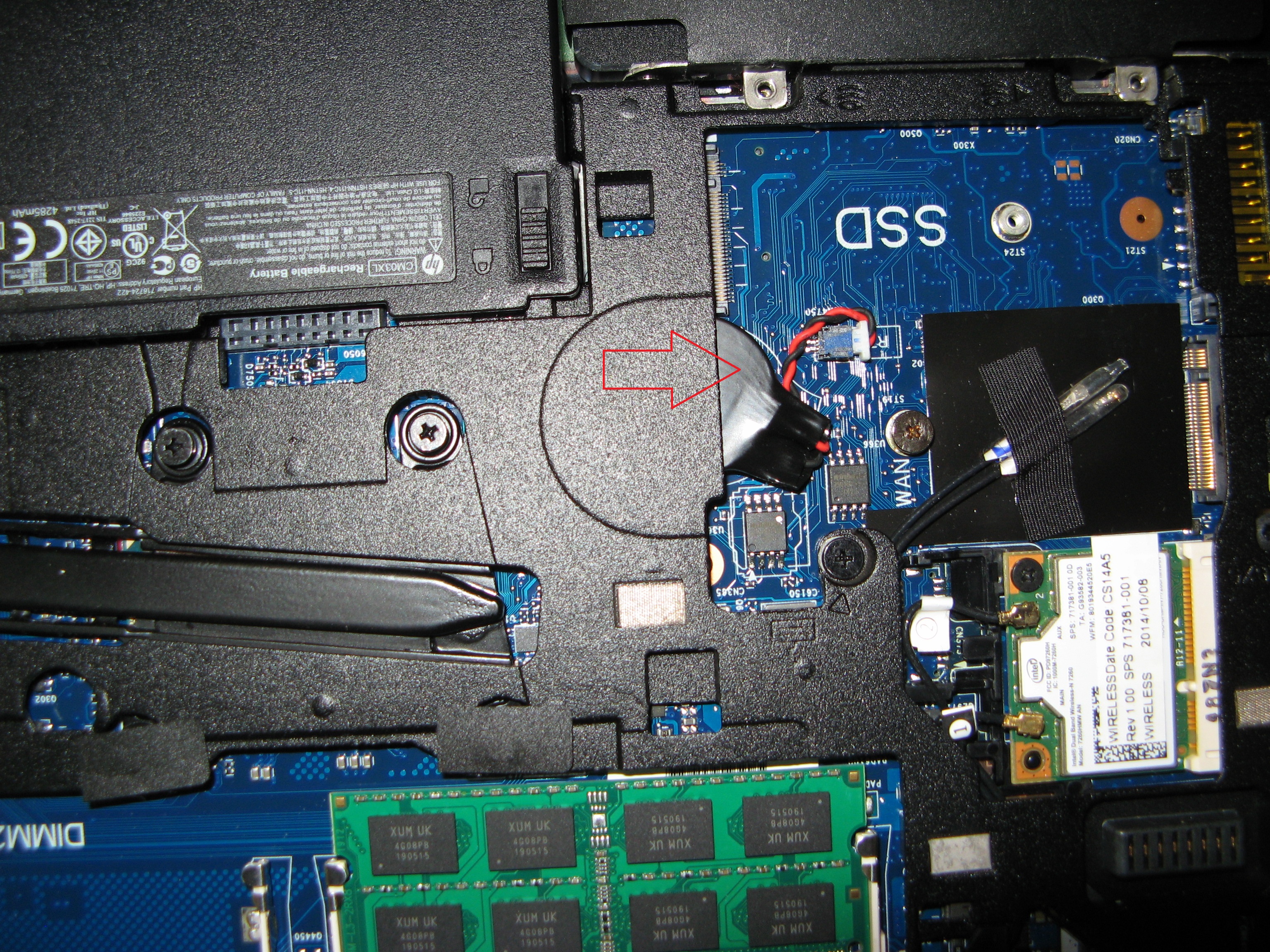 Replacing CMOS battery HO Elitebook 840 - HP Support Community - 9130686