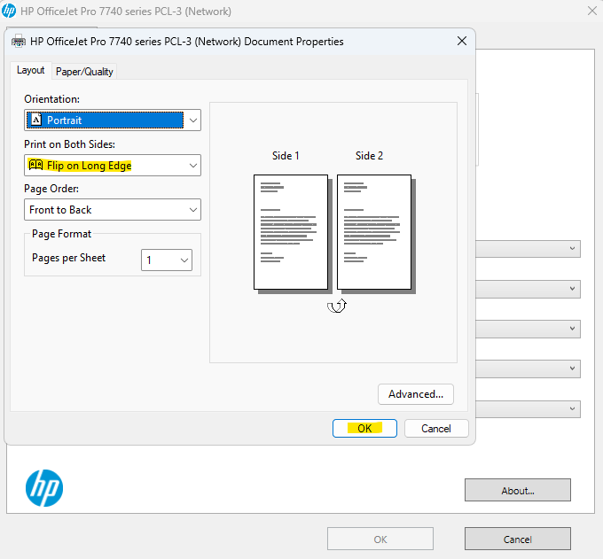 Printer Properties Infinite Loop - HP Support Community - 9130811