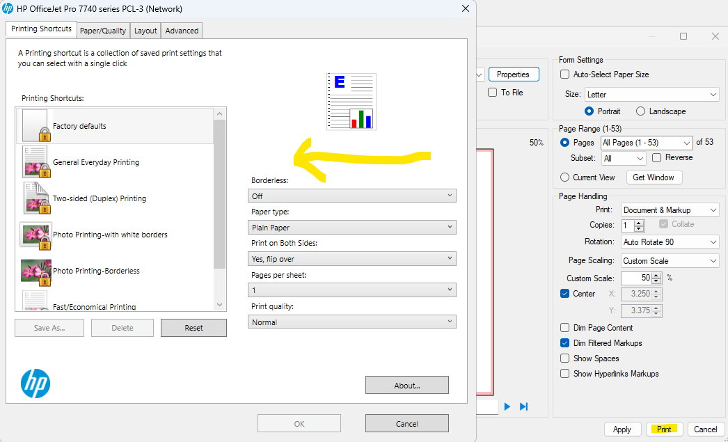 Printer Properties Infinite Loop - HP Support Community - 9130811