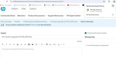 Firmware upgrade OJP7740_2415C.exe - HP Support Community - 9133272