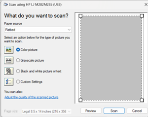 changing default page size in scanner user interface - HP Support ...