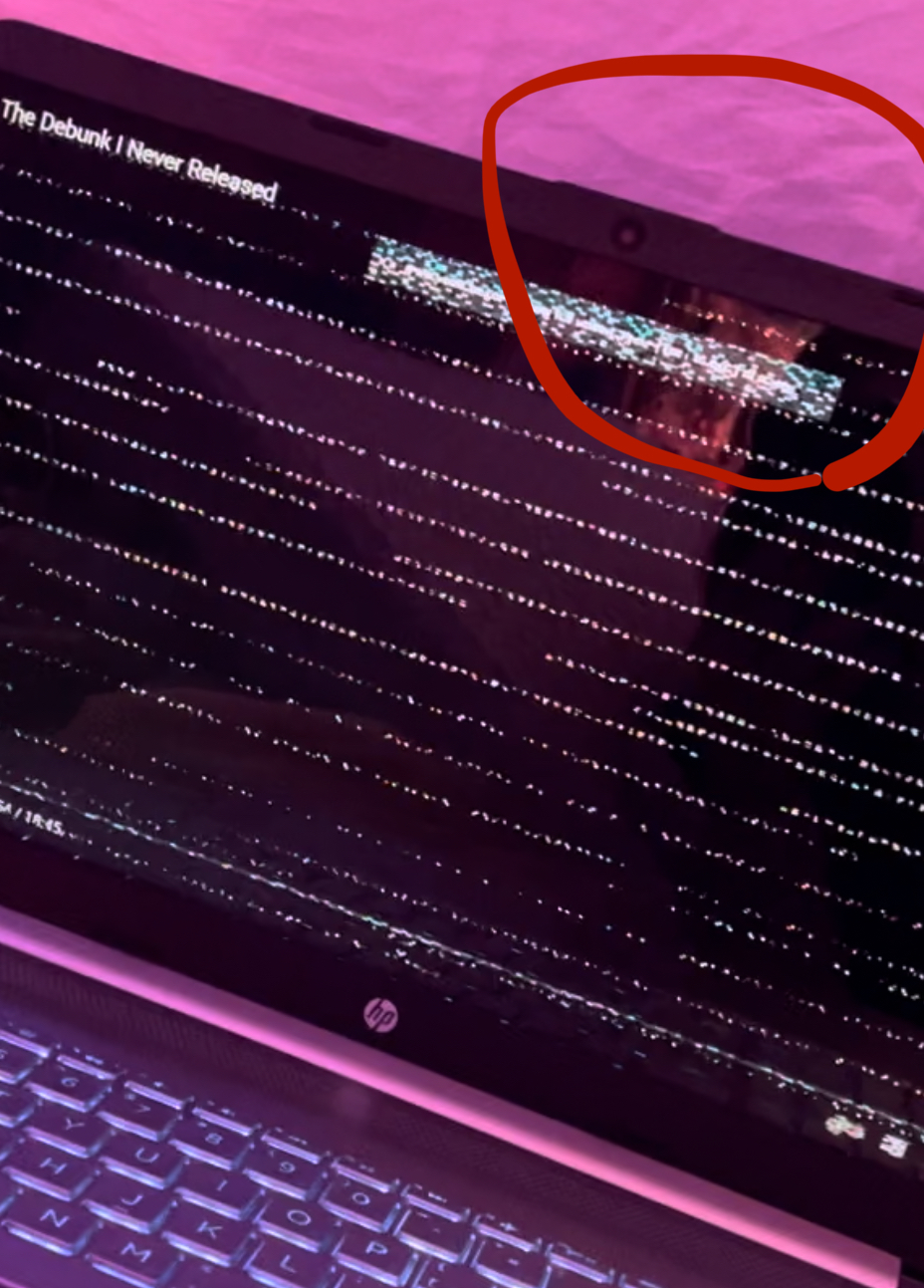 Visual glitch when adjusting top screen (looks corrupted?) - HP Support ...