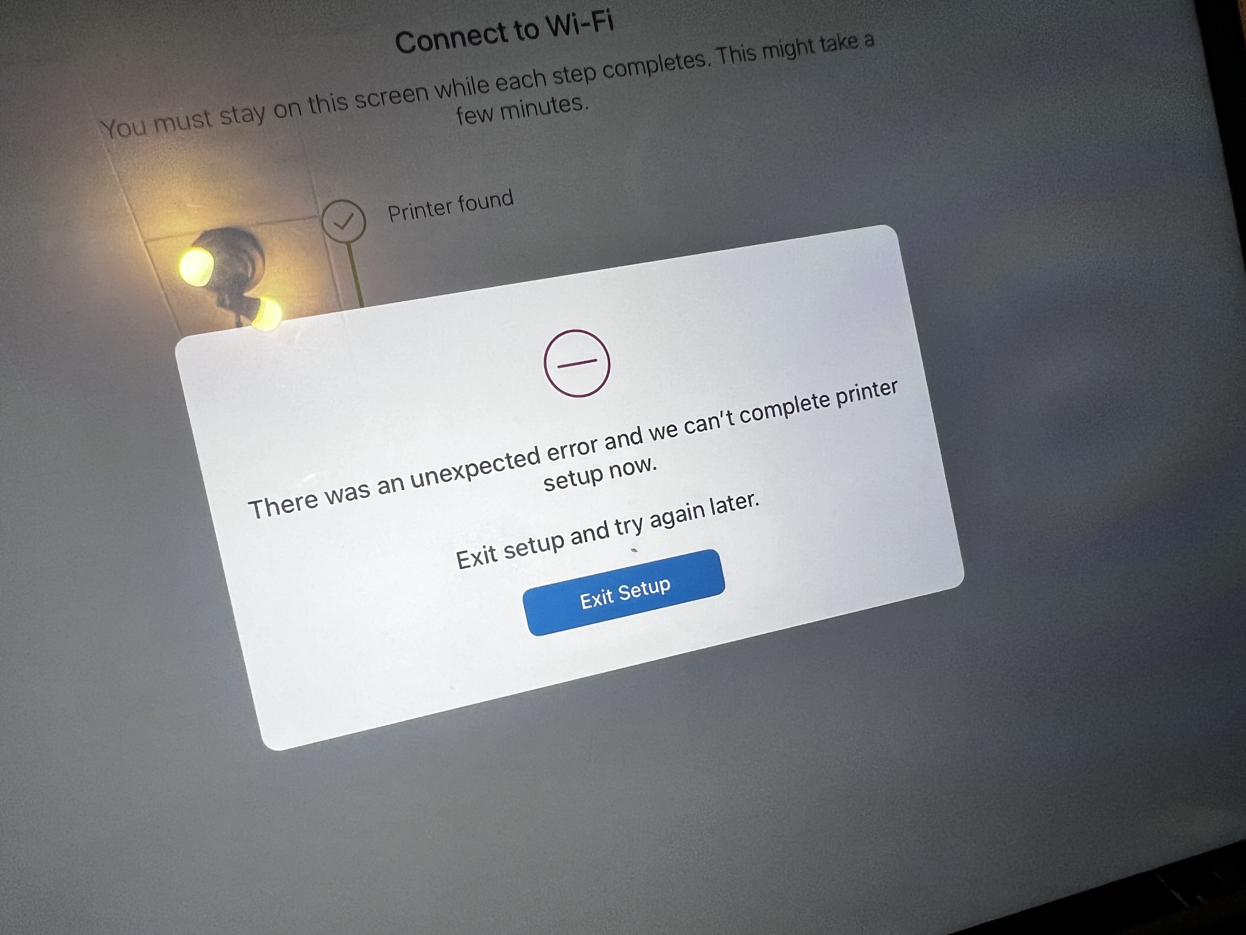 HP Smart App Printer SetUp Error - Smart Tank 7301 - HP Support ...
