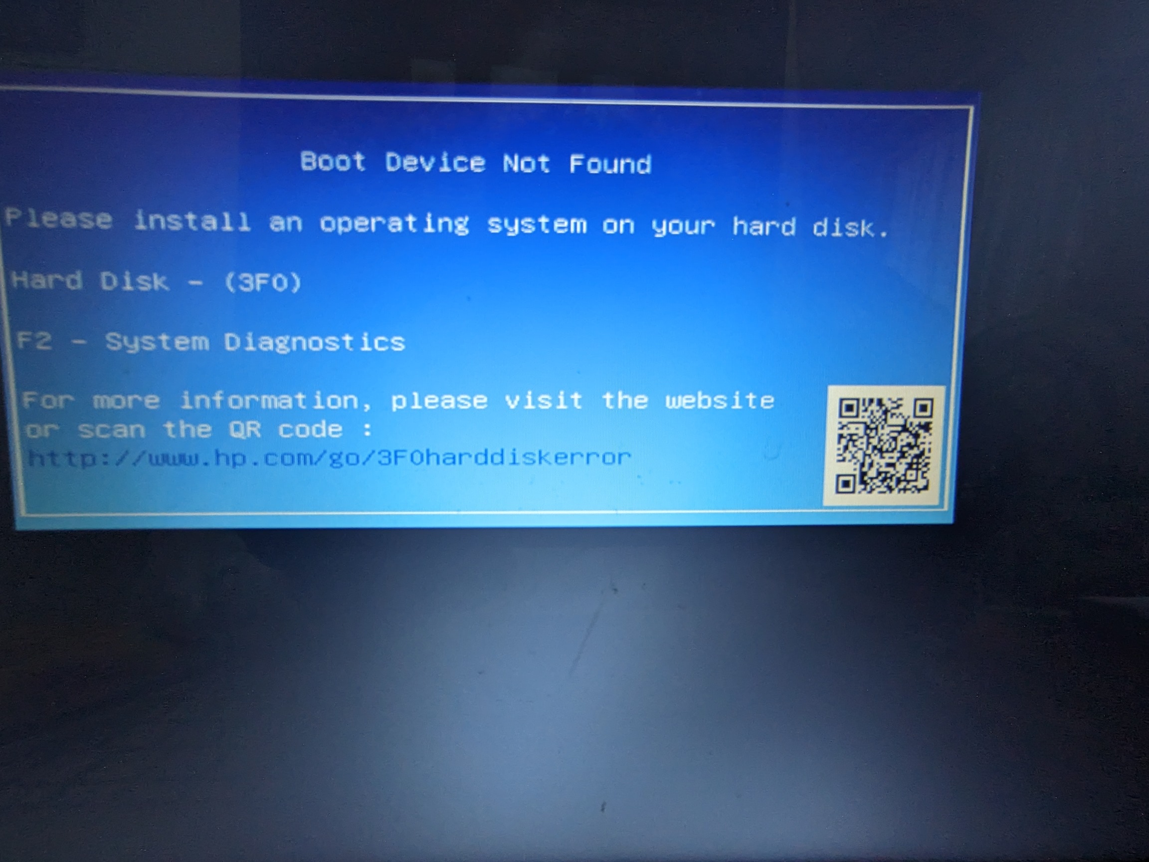 Porque me sale eso, eh intentado con f2 y f10 y aún así no l... - HP ...