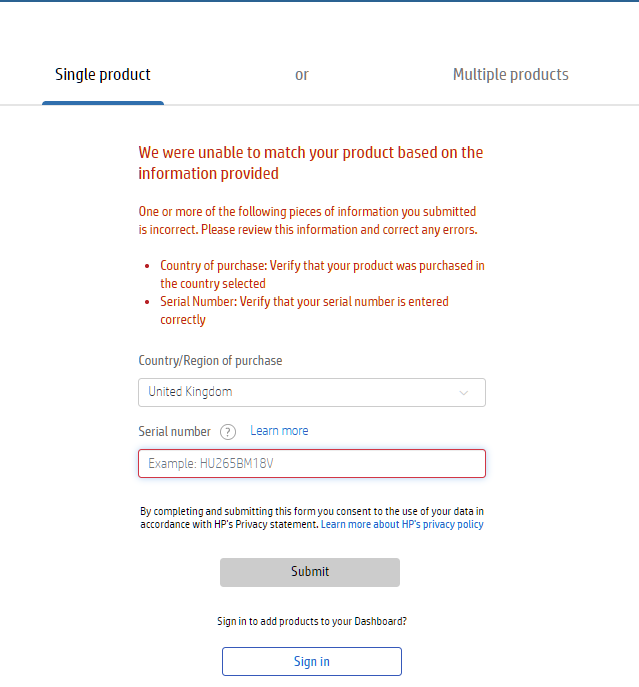 How to contact HP support when HP support page isn't recogni... - HP ...