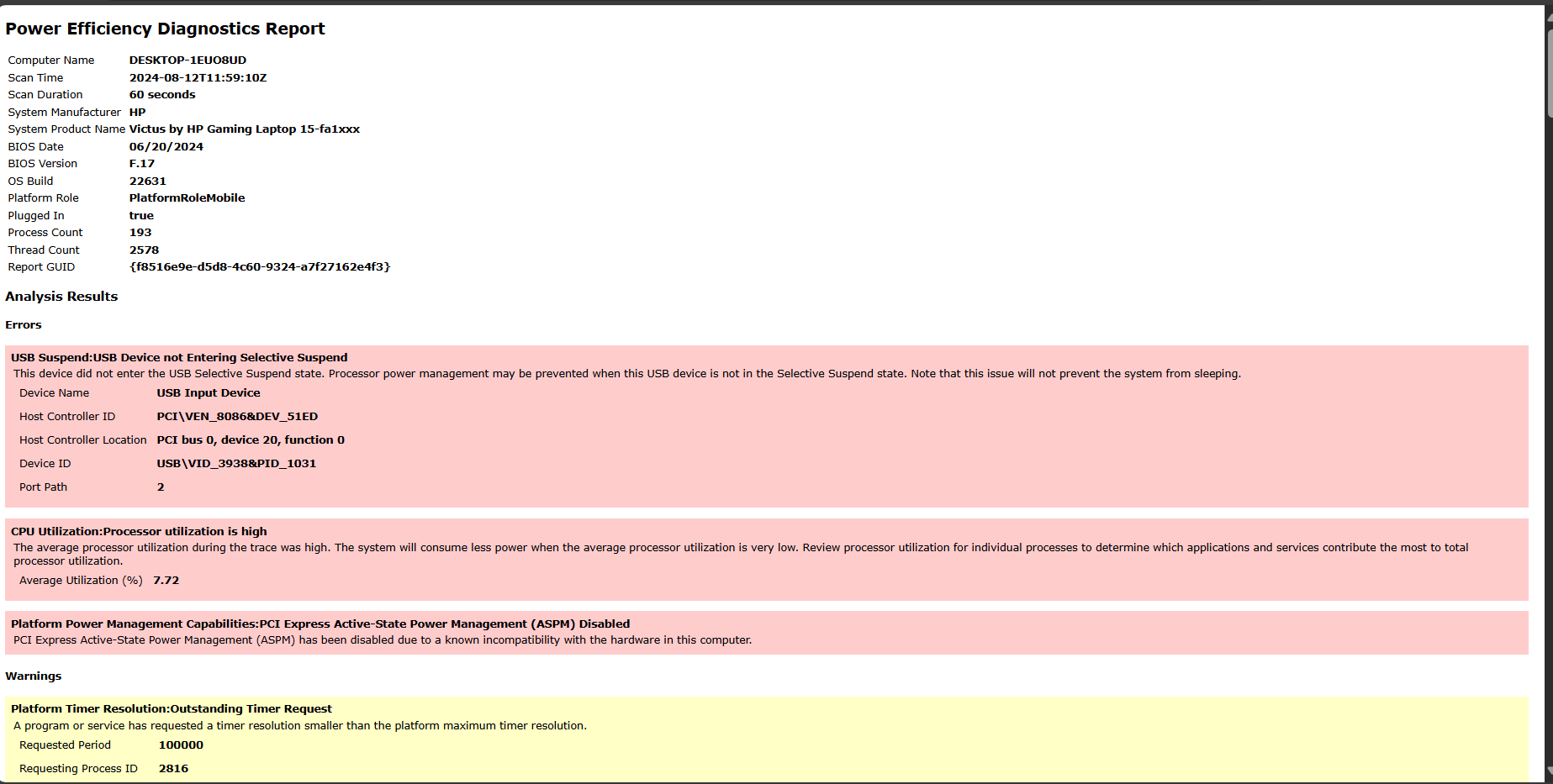 Platform Power Management Capabilities:PCI Express Active-St... - HP ...