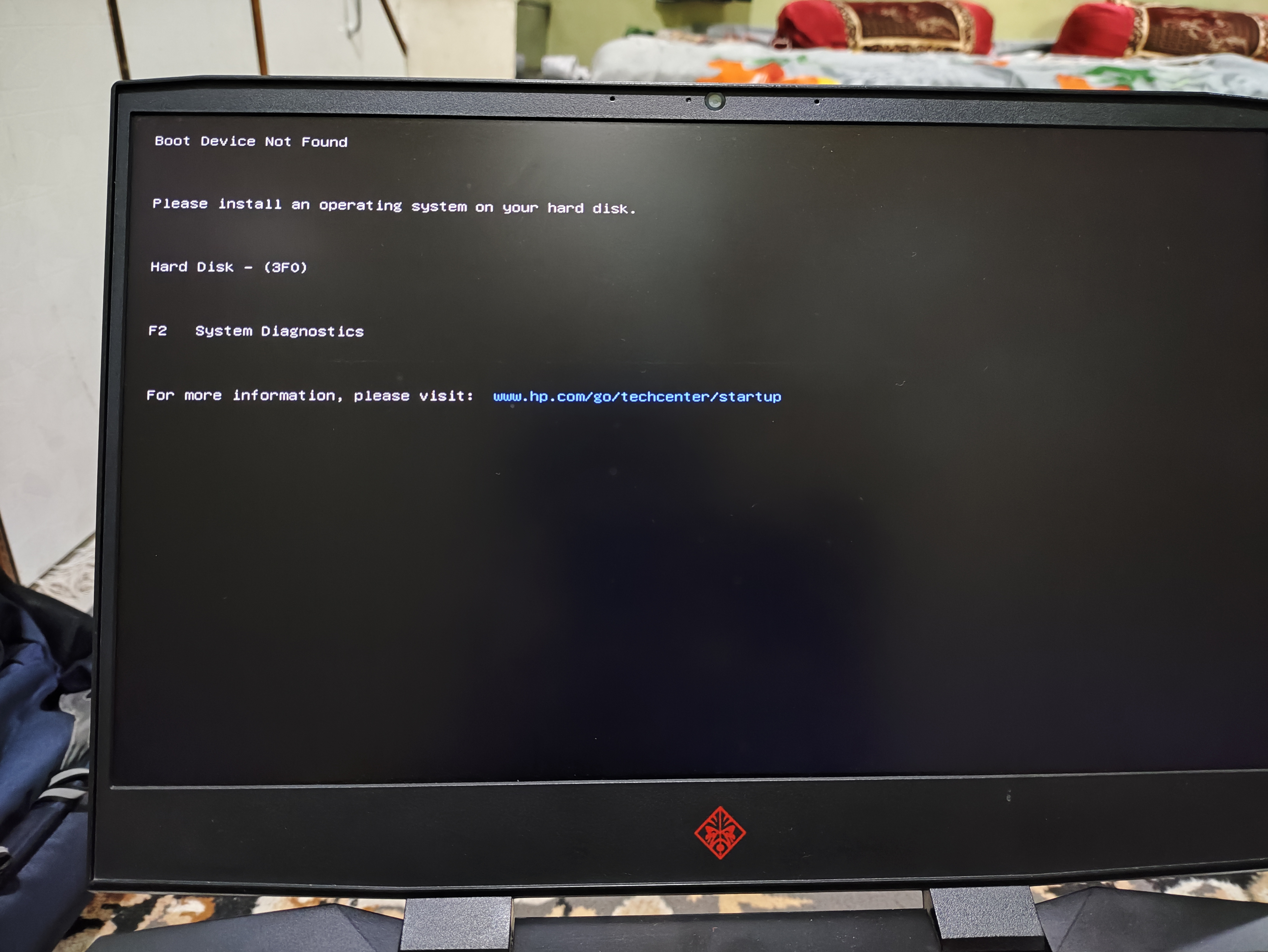 BOOT error boot device not found - HP Support Community - 9152699