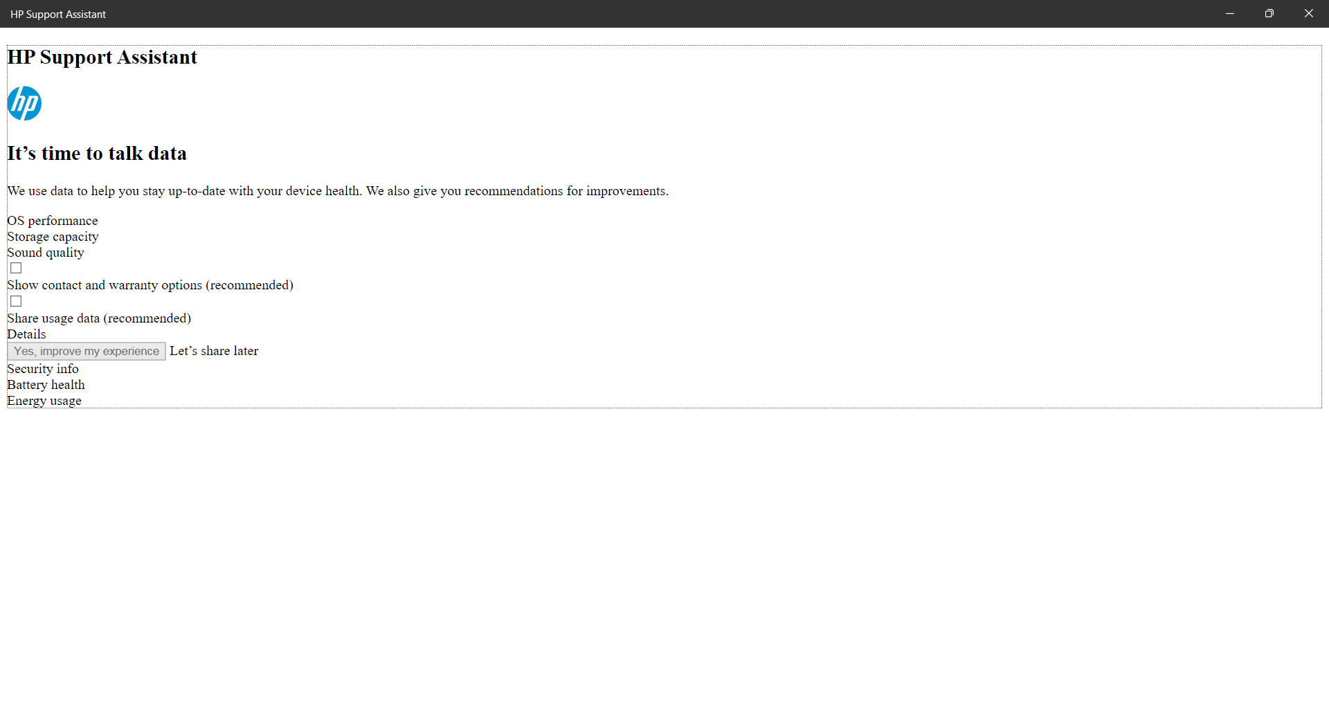 HP Support Assistant not working - HP Support Community - 9153195