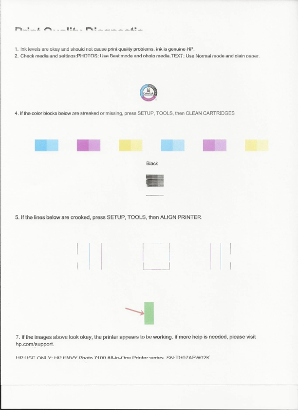 HP ENVY Photo7164 poor print quality issues - HP Support Community ...