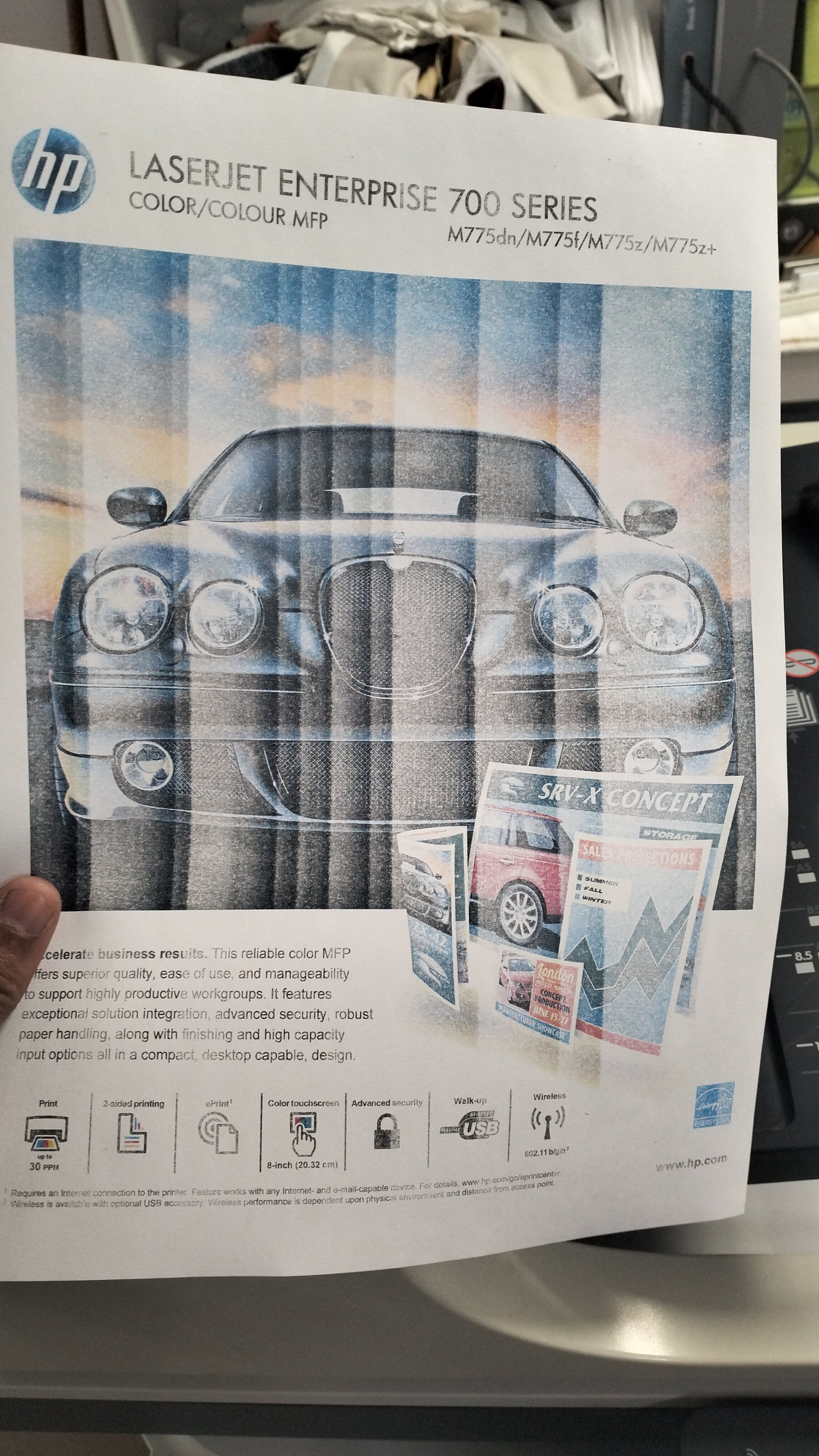 Solved: Light Printing and vertical lines while printing - HP Support ...