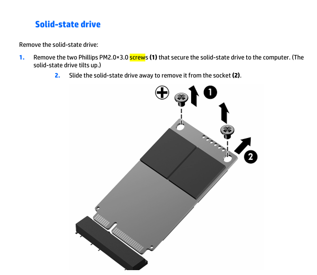 Screws, spacers for SSD drive in ZBook 17 G2 - HP Support Community ...