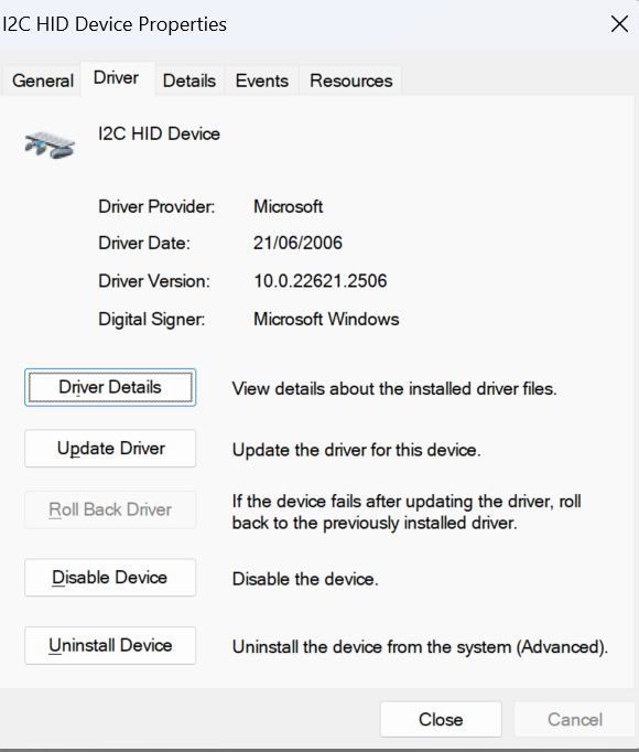Solved: I2c HID Device error - HP Support Community - 9164084