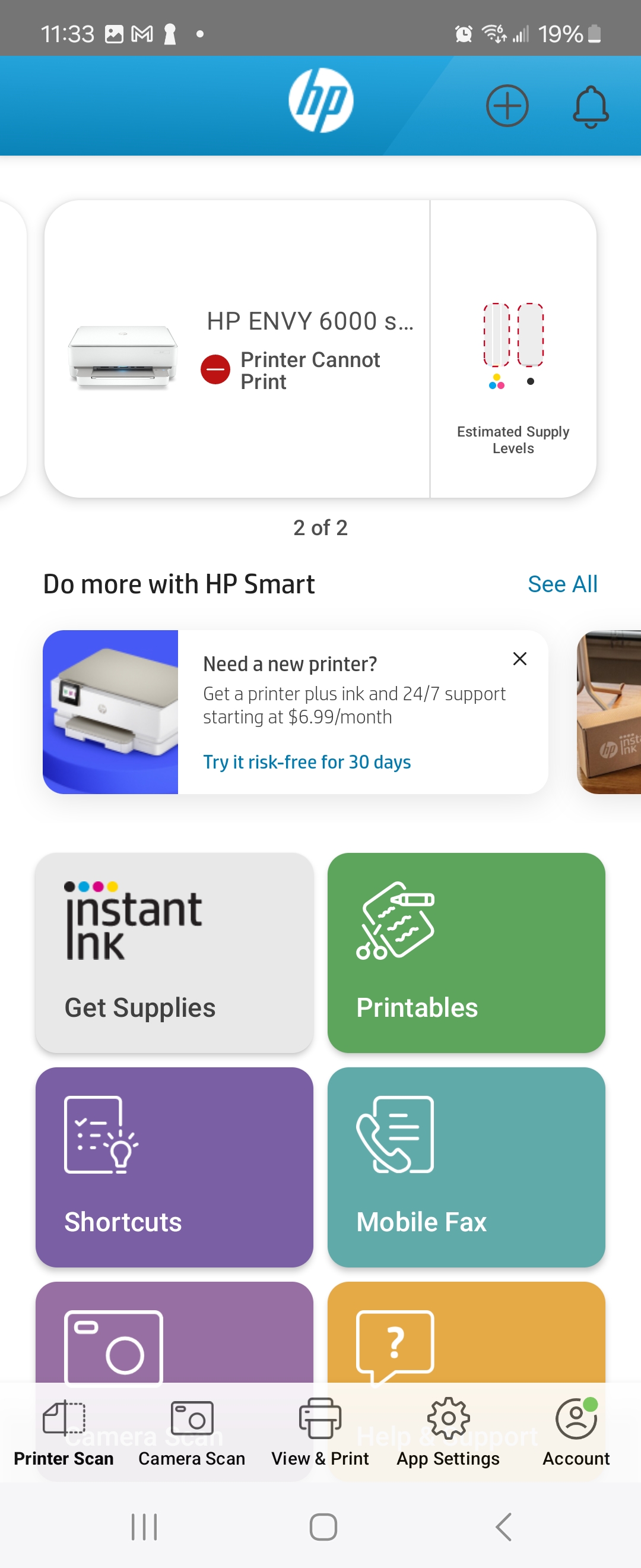 How to register a printer i repurchased from someone - HP Support ...