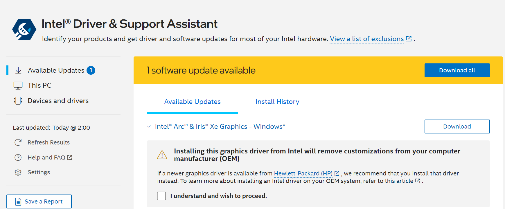 Solved: Intel vs. HP graphics drivers: What say you? - HP Support ...