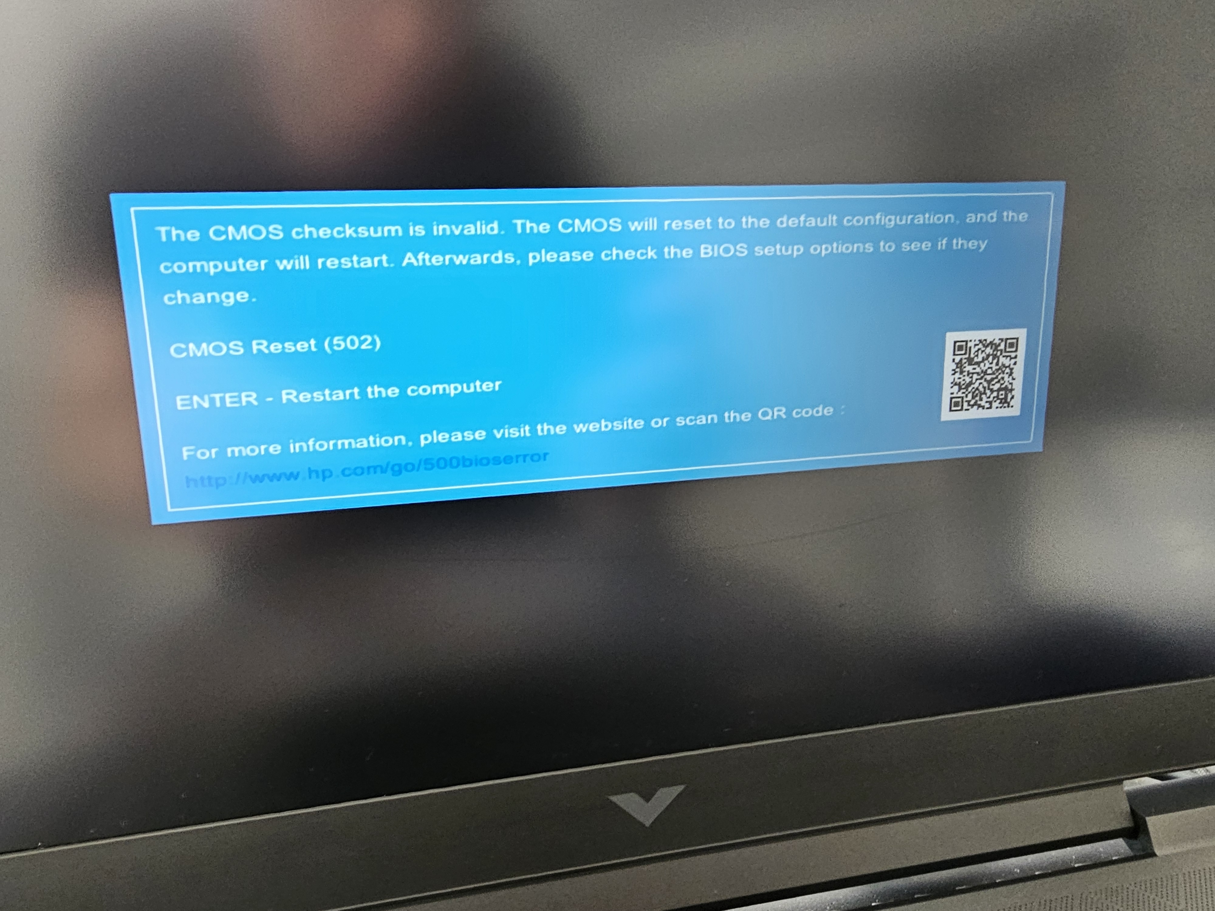 Cmos Checksums is invalid - HP Support Community - 9168409