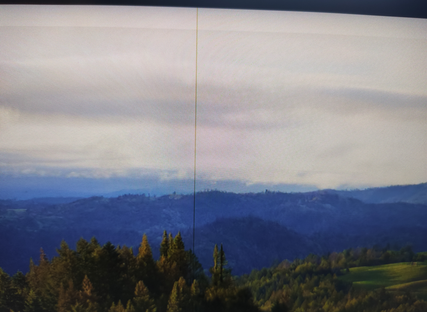 Single vertical line on a new screen - HP Support Community - 9169185