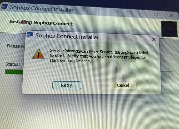 regarding 'StrongSwan IPsec Service'(strong swan) - HP Support ...