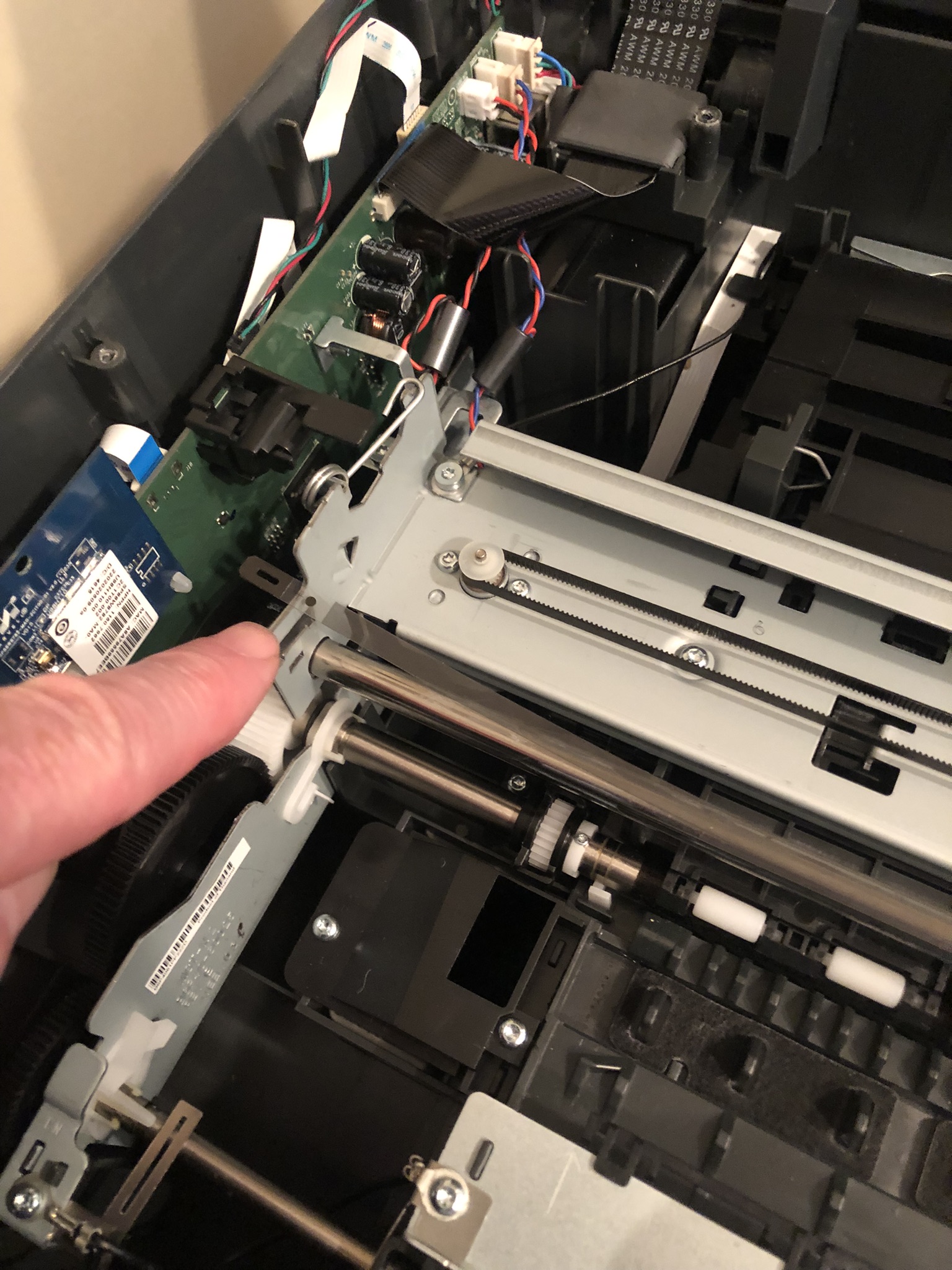 Carriage Timing Encoder spring - provides tension for encode... - HP ...