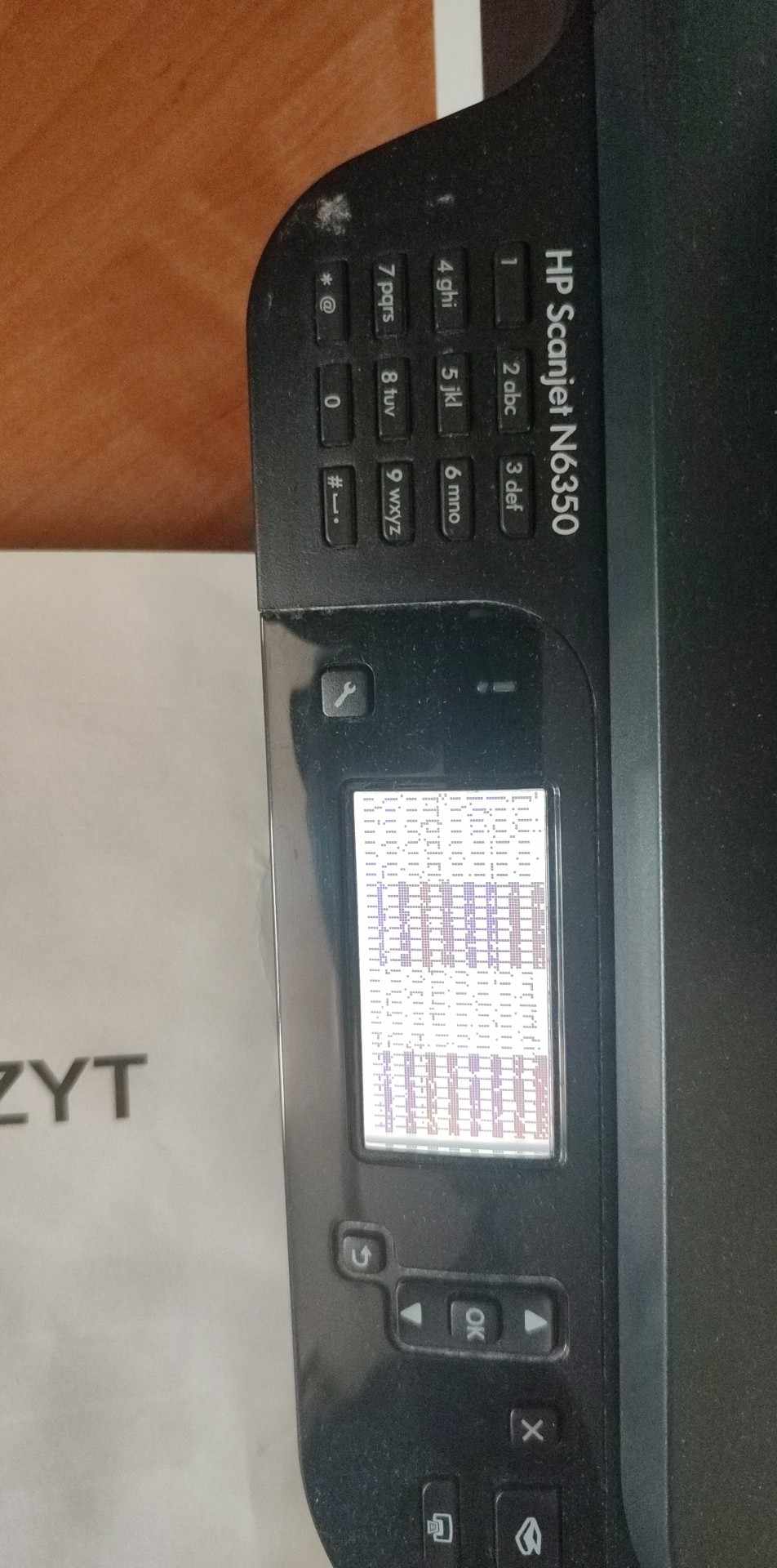 The display of scanjet n6350 crashed - HP Support Community - 9173719