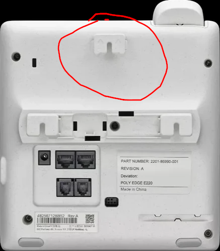 Edge E100 wall mount detachable part (NOT the hookswitch) - HP Support ...