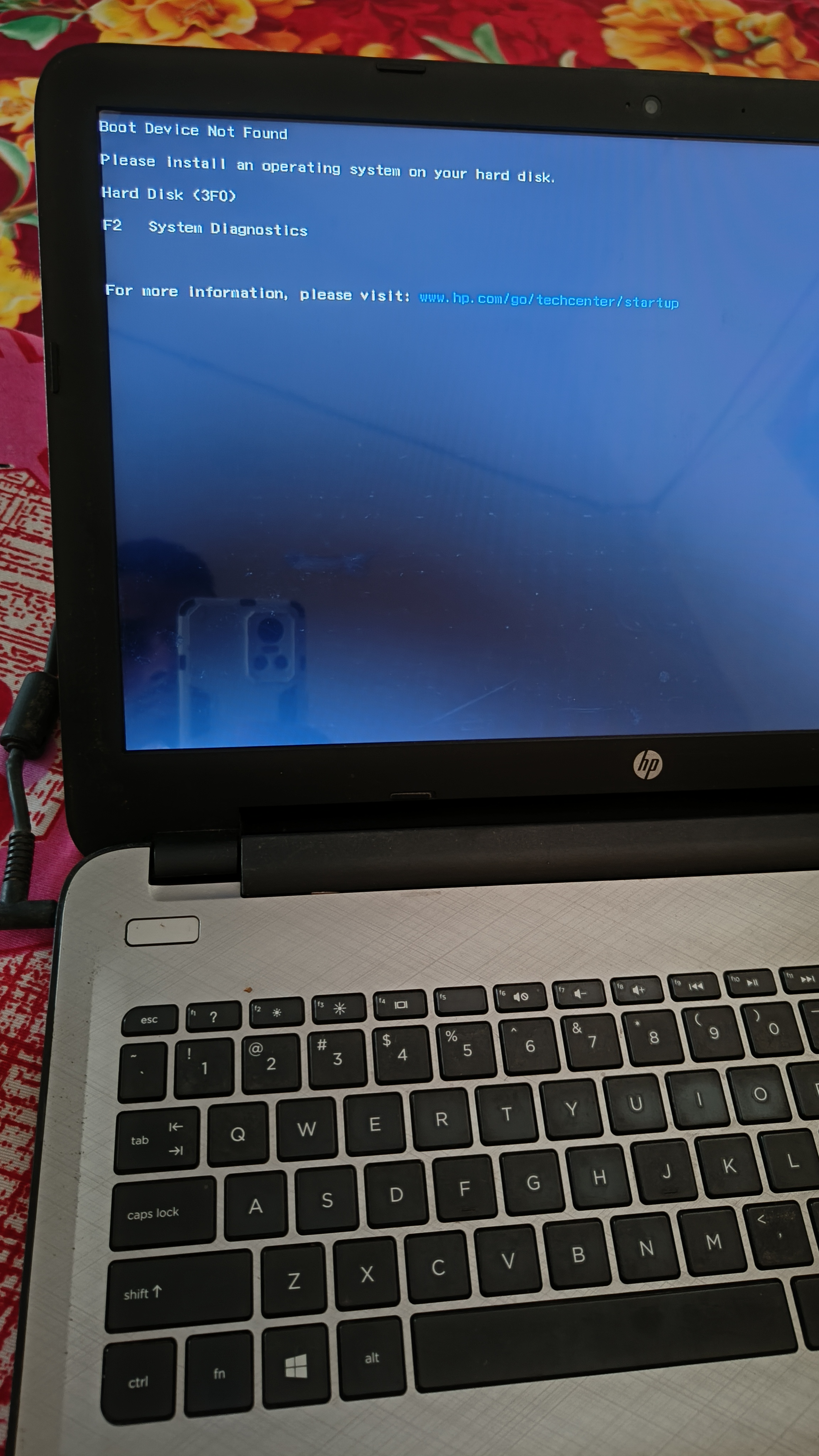 Boot device not found - HP Support Community - 9174373