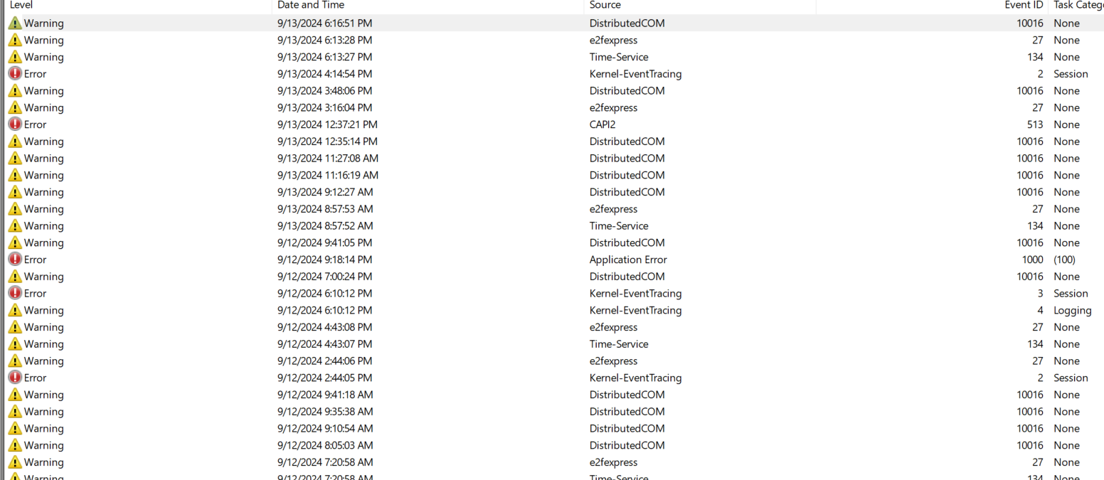 Constant WHEA-Logger Warnings Event ID 17 - HP Support Community - 9180230