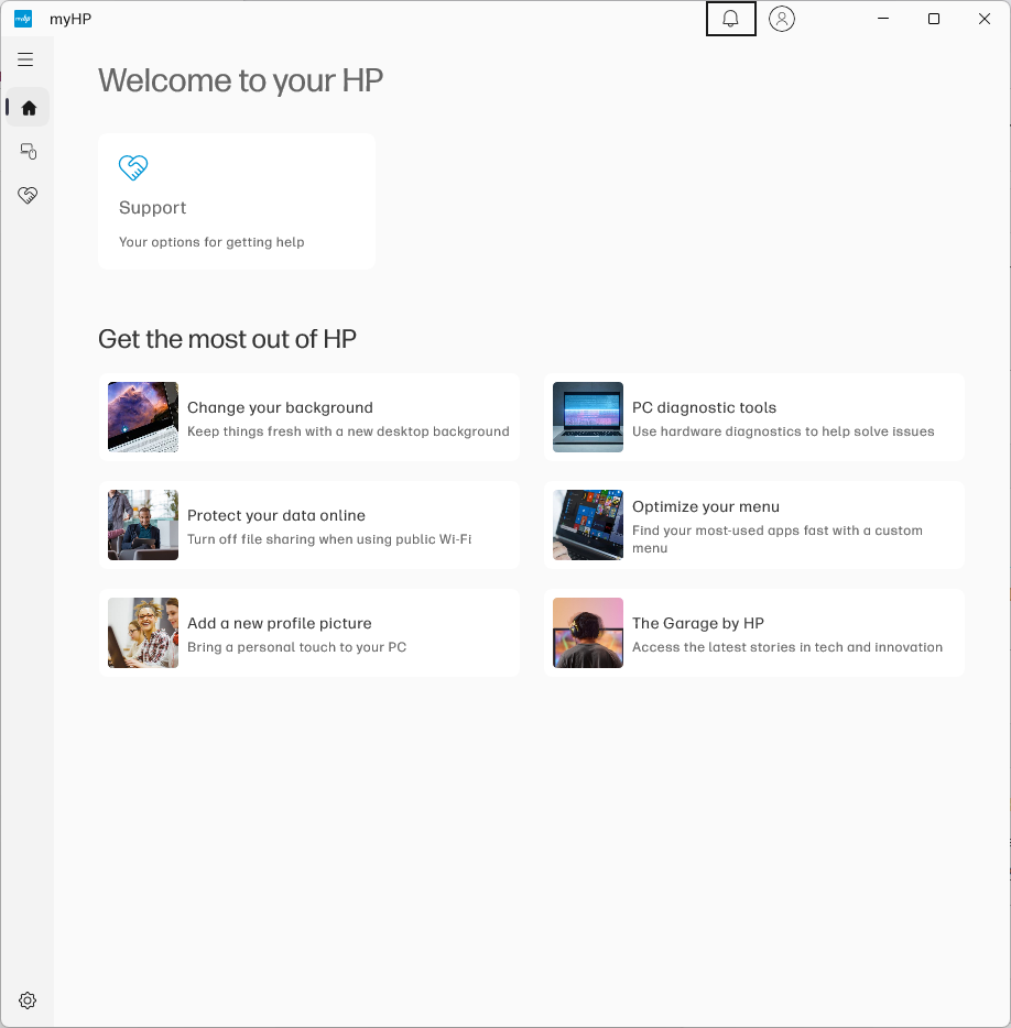 MyHP features missing - HP Support Community - 9191101