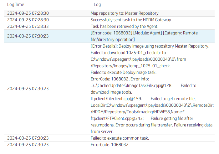 Cannot deploy HPDM Image - HP Support Community - 9191858