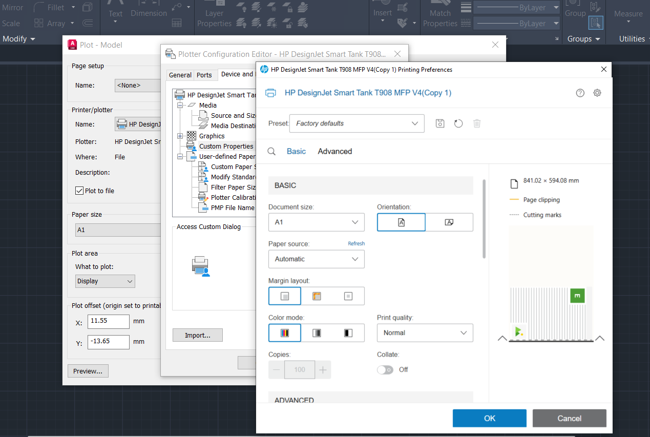 HP DesignJet Smart Tank T908 printer & I am plotting A1 pape... - HP Support Community - 9196385