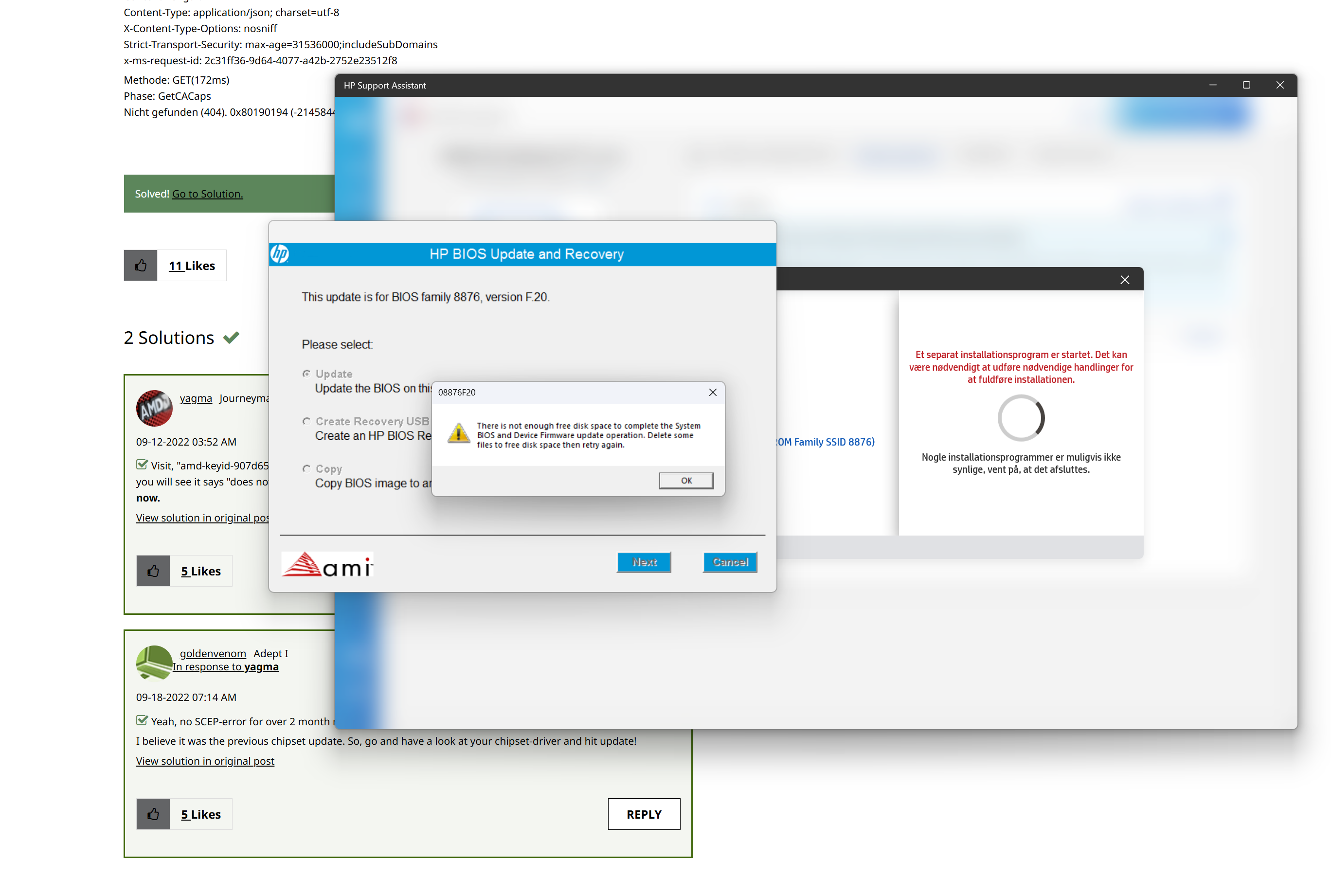 Solved: HP Consumer Desktop PC BIOS Update (ROM Family SSID 8876) fa ...