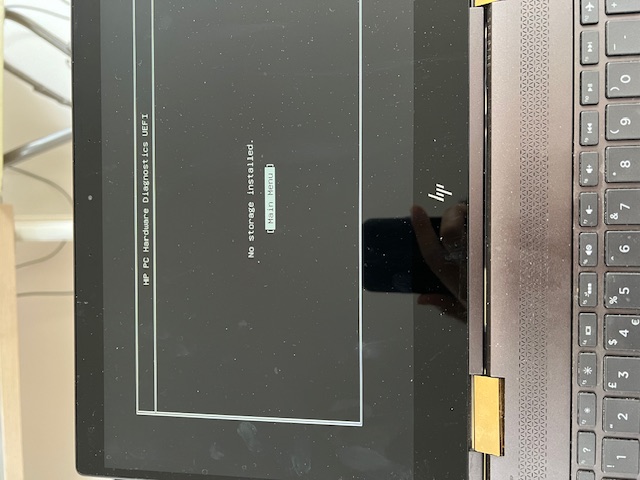 PC not booting....no storage installed - HP Support Community - 9199849