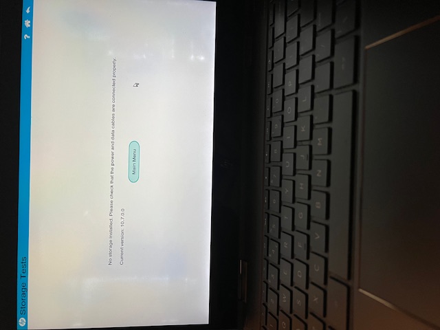PC not booting....no storage installed - HP Support Community - 9199849