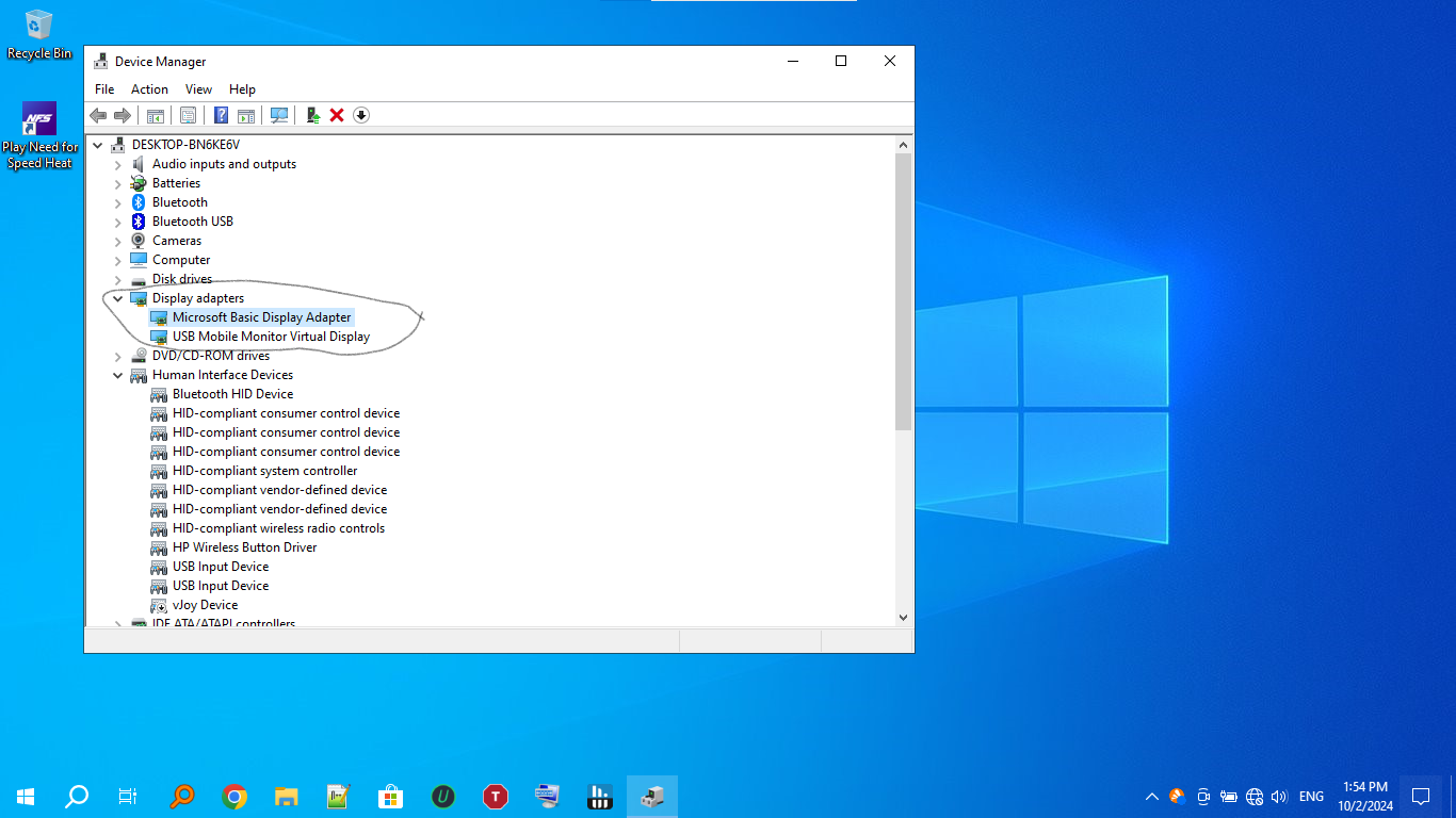 Solved: My Nvidia display adapter is missing - HP Support Community ...