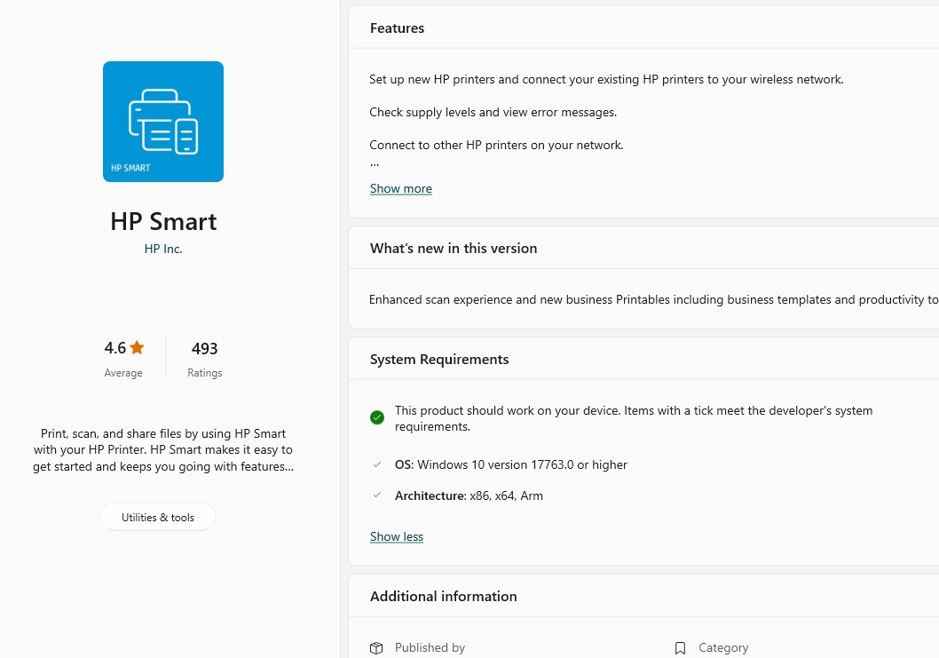 I couldn't find HP smart app in my Microsoft app store - HP Support ...