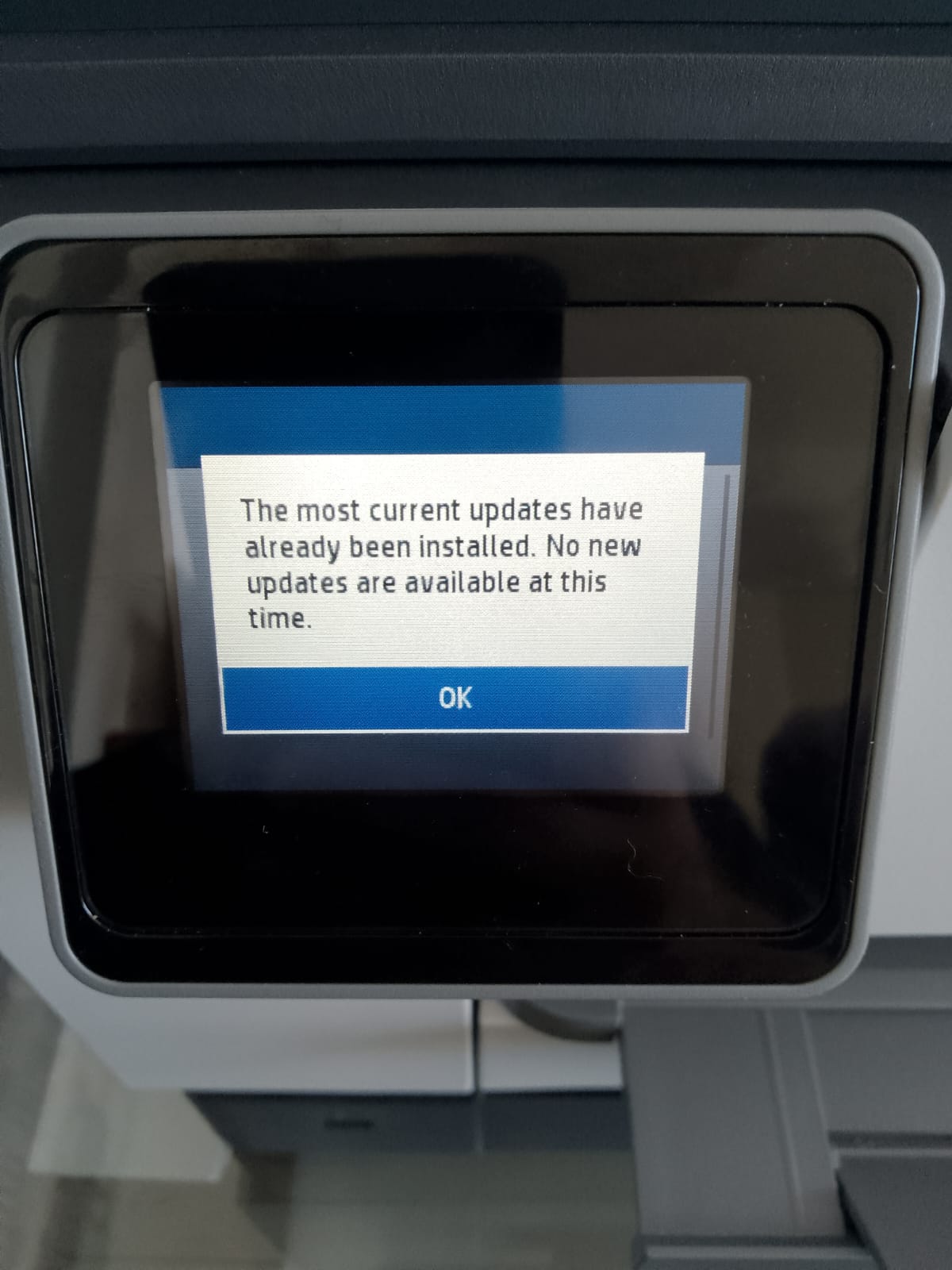 Re: HP officejet pro 9020 cannot pass " no new updates are a... - HP ...