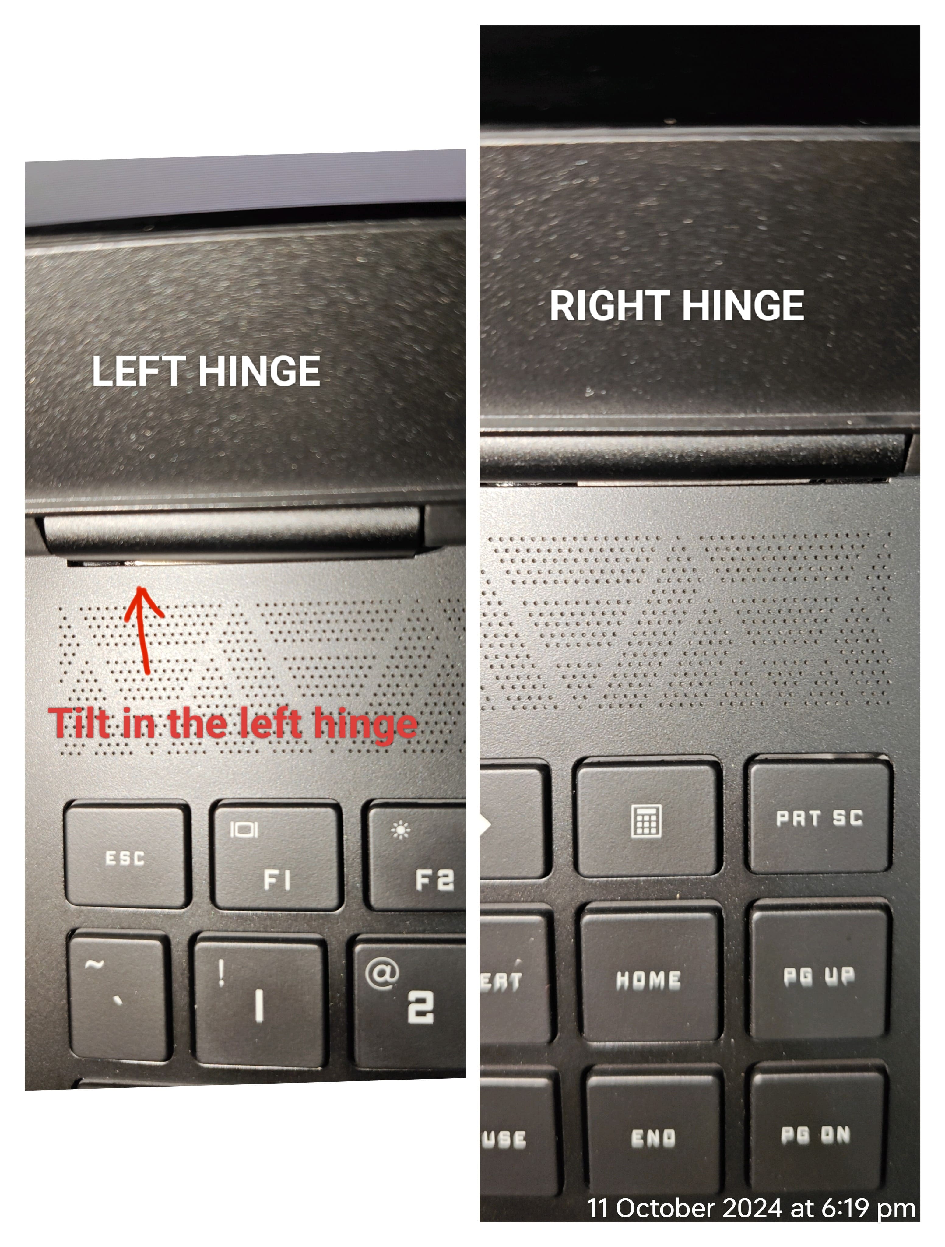 The screen of the laptop is showing signs of screen bleeding... - HP ...