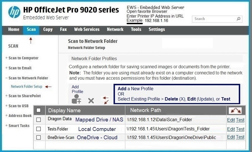 How to make scan to Win11 network folder work? - HP Support Community ...