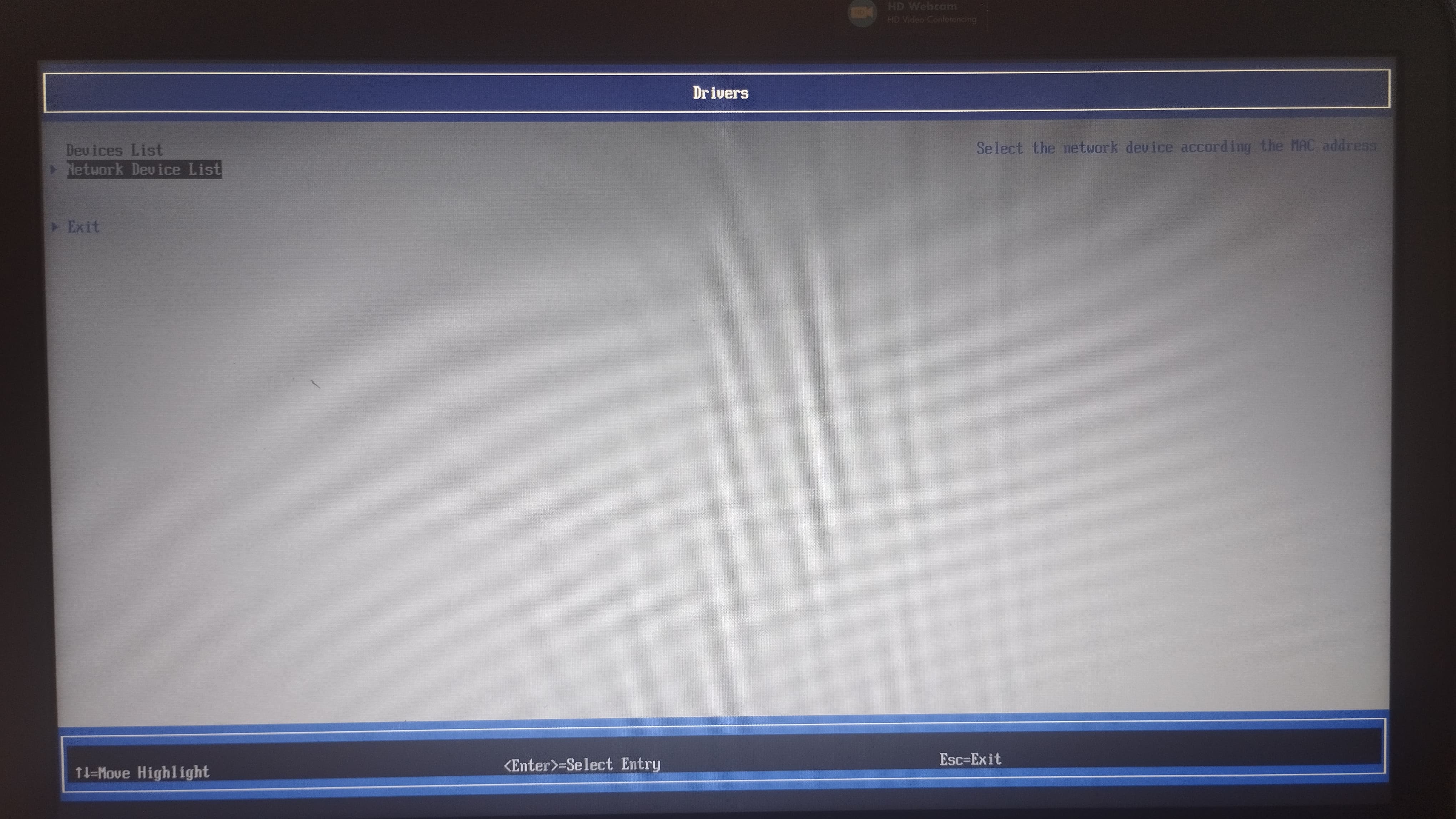 Select the network device according the MAC address | ProBoo... - HP ...