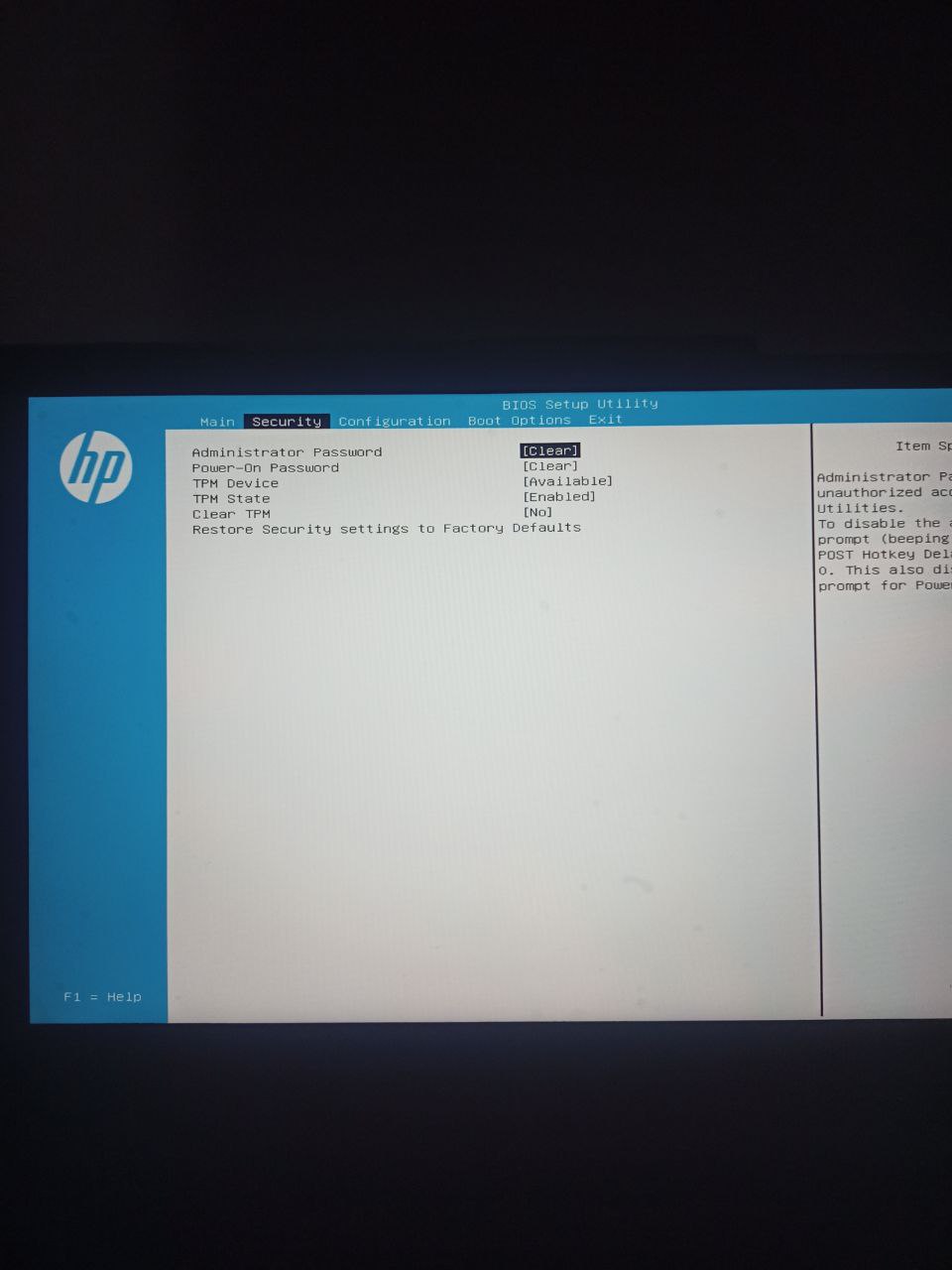 i cannot find any option related to "Wake Screen Up When AC ... - HP ...