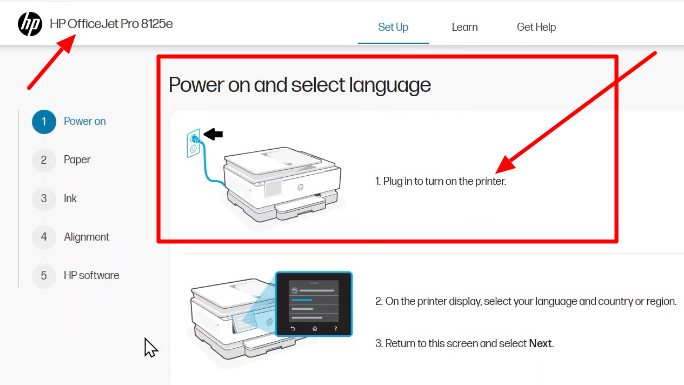 Printer turns on when connected to power, without pushing th... - HP ...