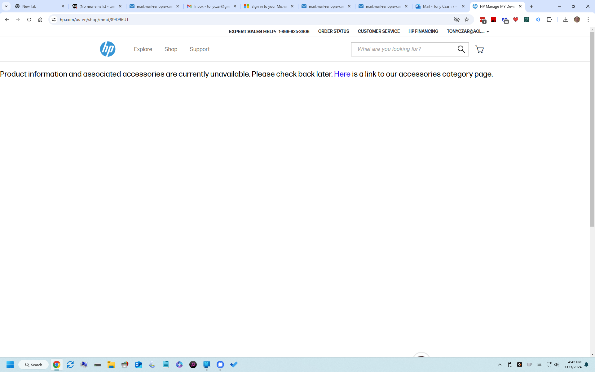 Can't edit My Devices on one HP website - HP Support Community - 9228008