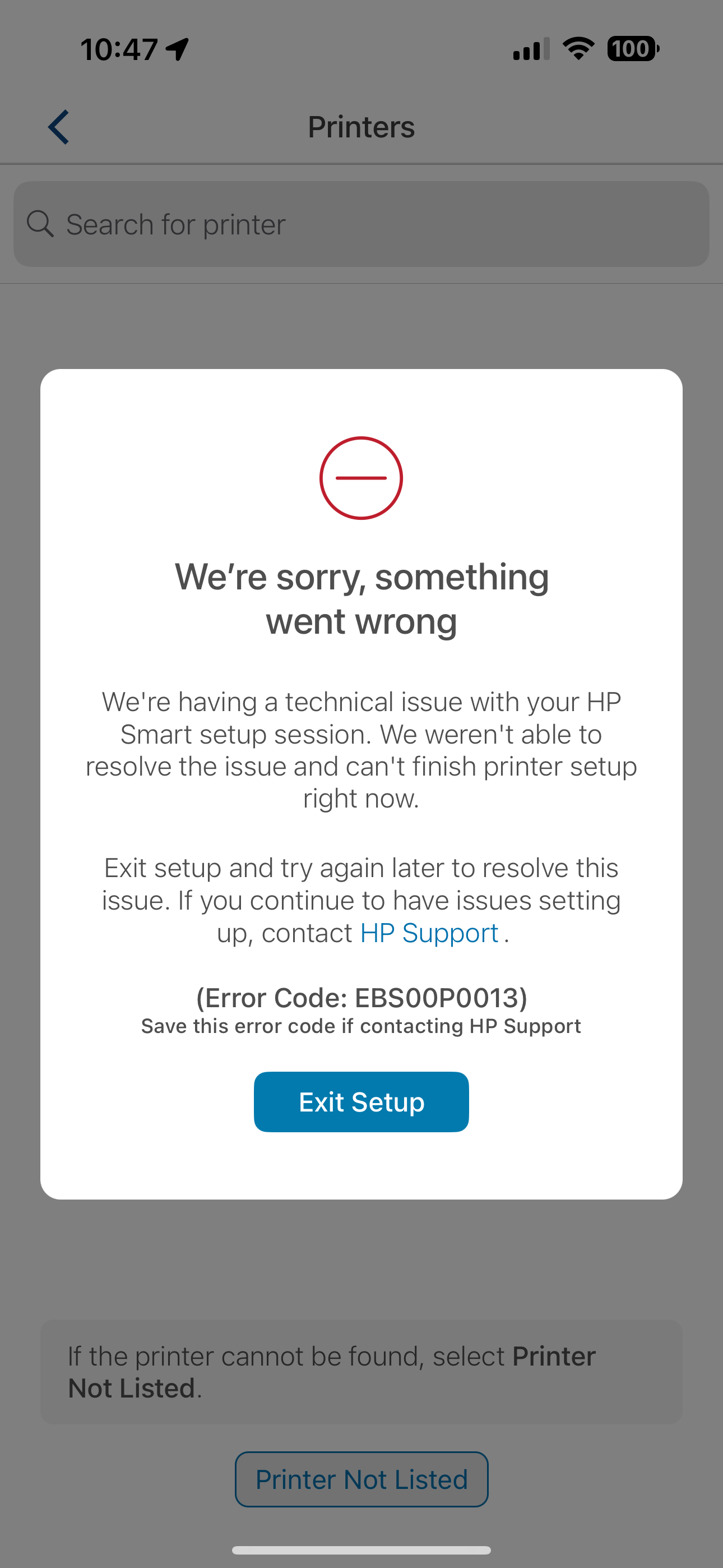 Error message connecting to WiFi - HP Support Community - 9231834