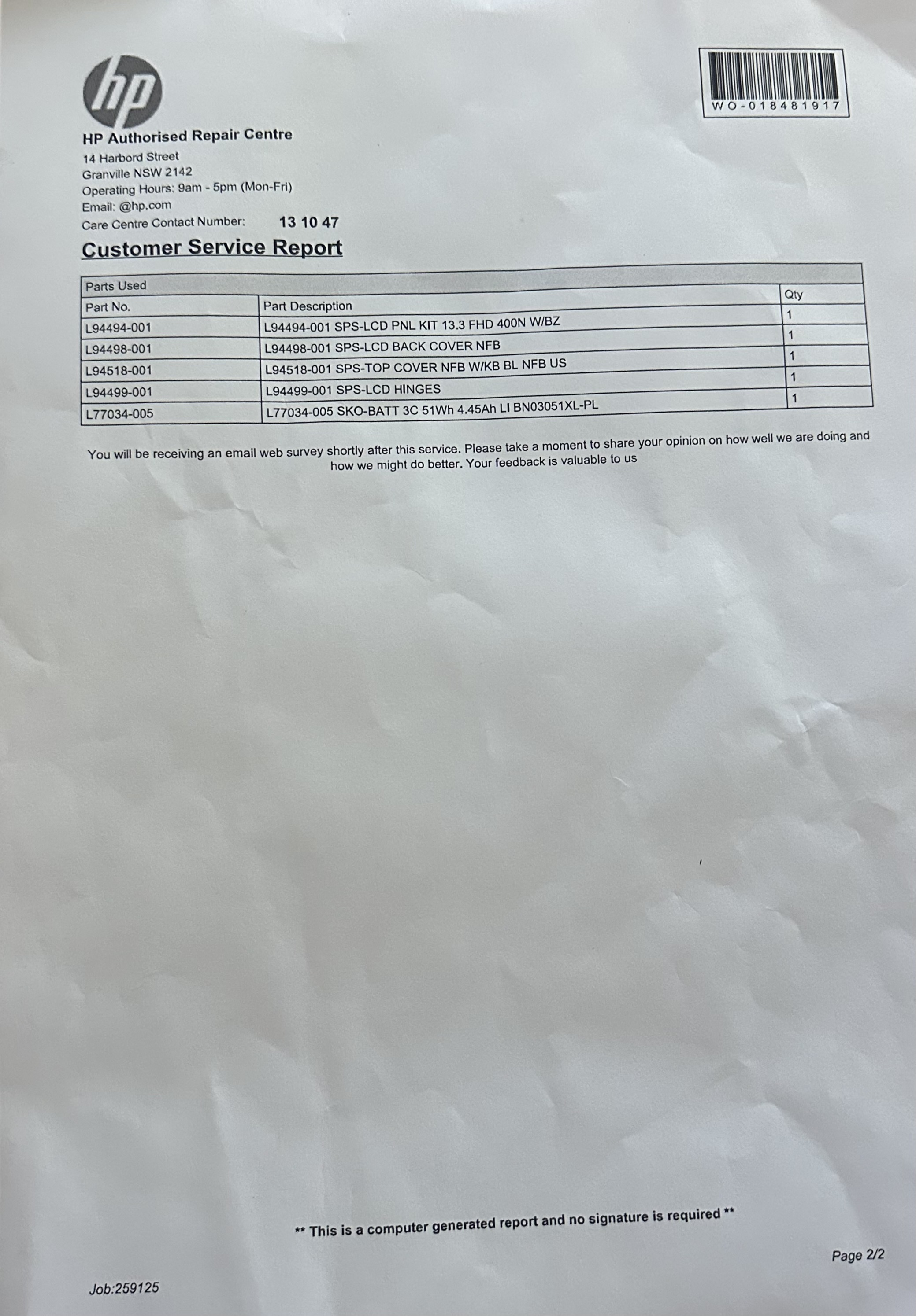 Refusal to honour warranty claim - HP Support Community - 9230535