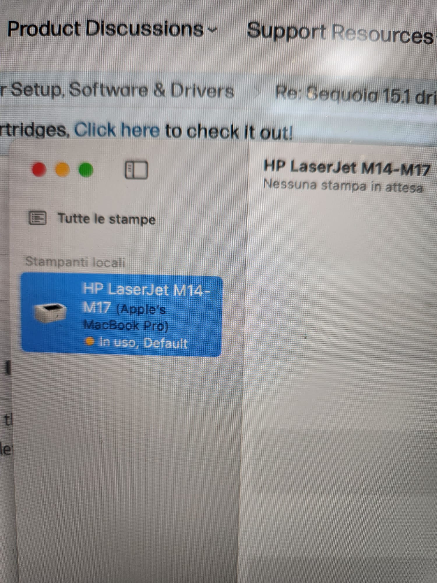 Sequoia 15.1 driver - HP Support Community - 9232017