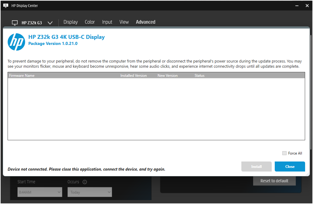 Solved: HP Z27k G3 Firmware update issues - HP Support Community - 9237262